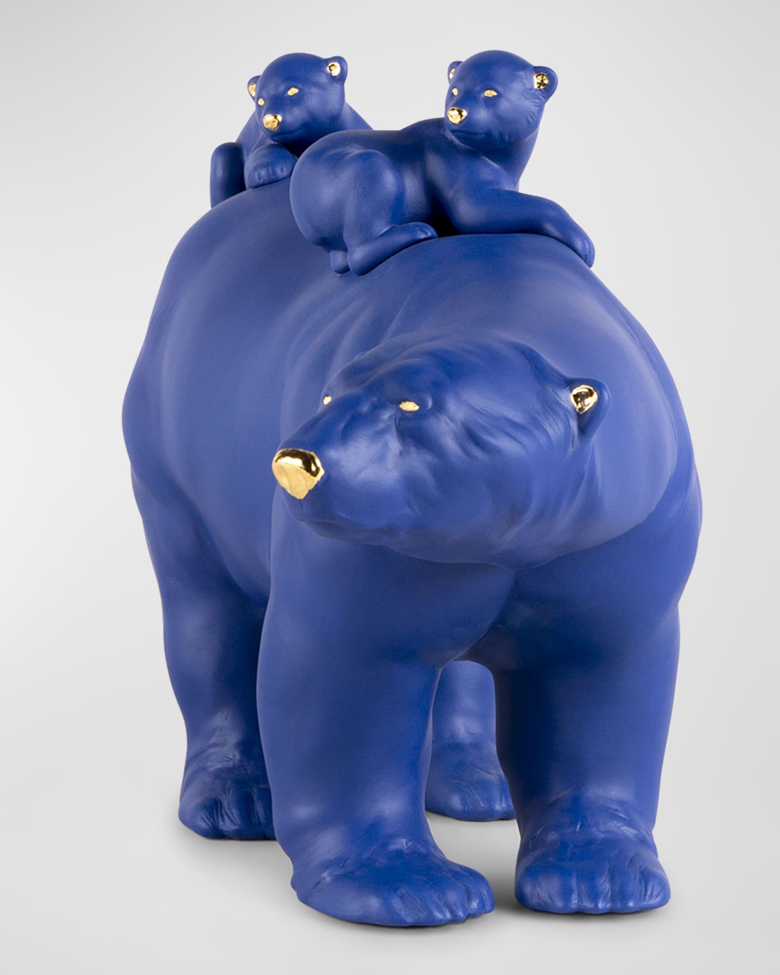 Lladro Limited Edition Mummy Bear and Babies Sculpture | Neiman Marcus