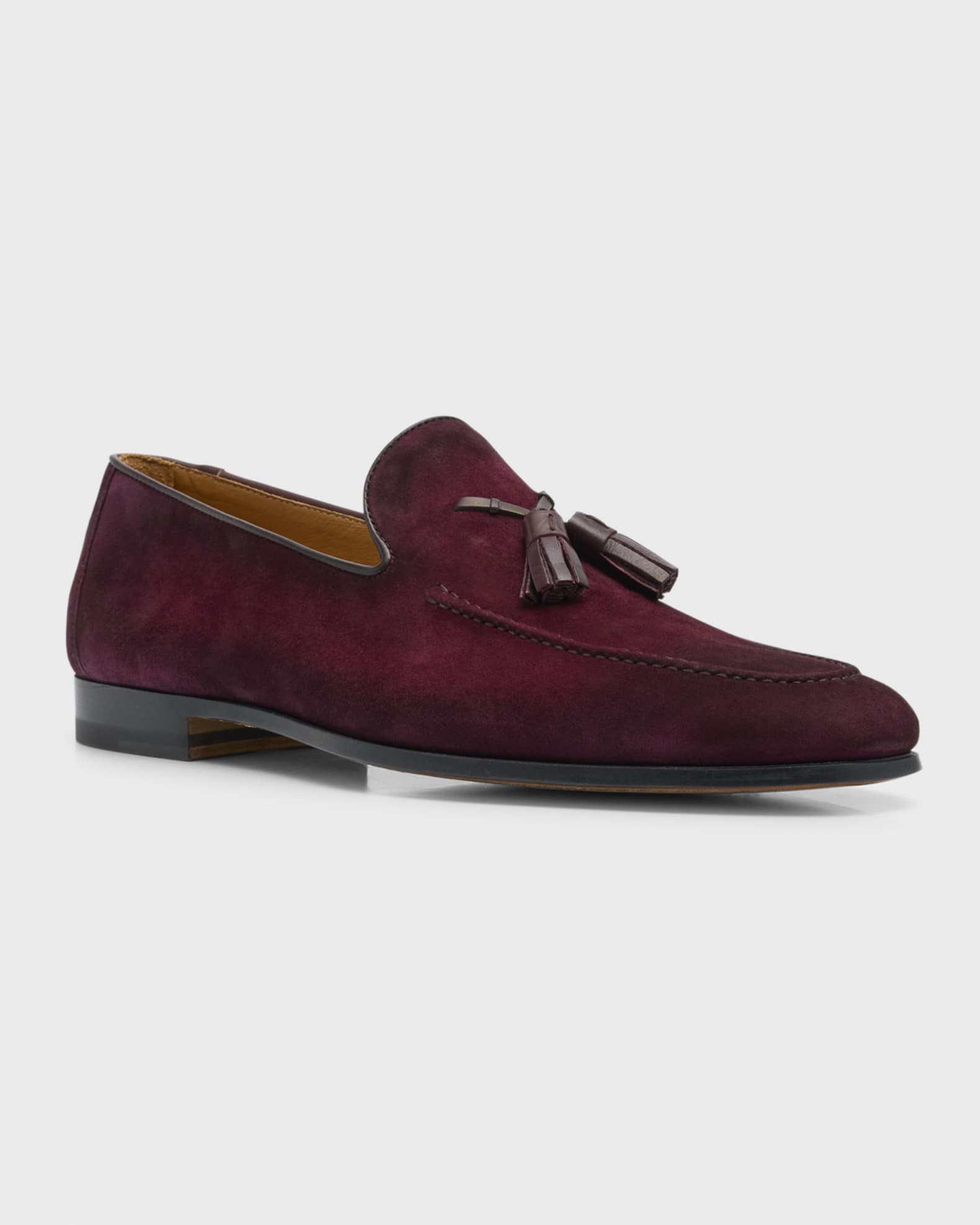 Magnanni Men's Seneca Suede Tassel Loafers | Neiman Marcus