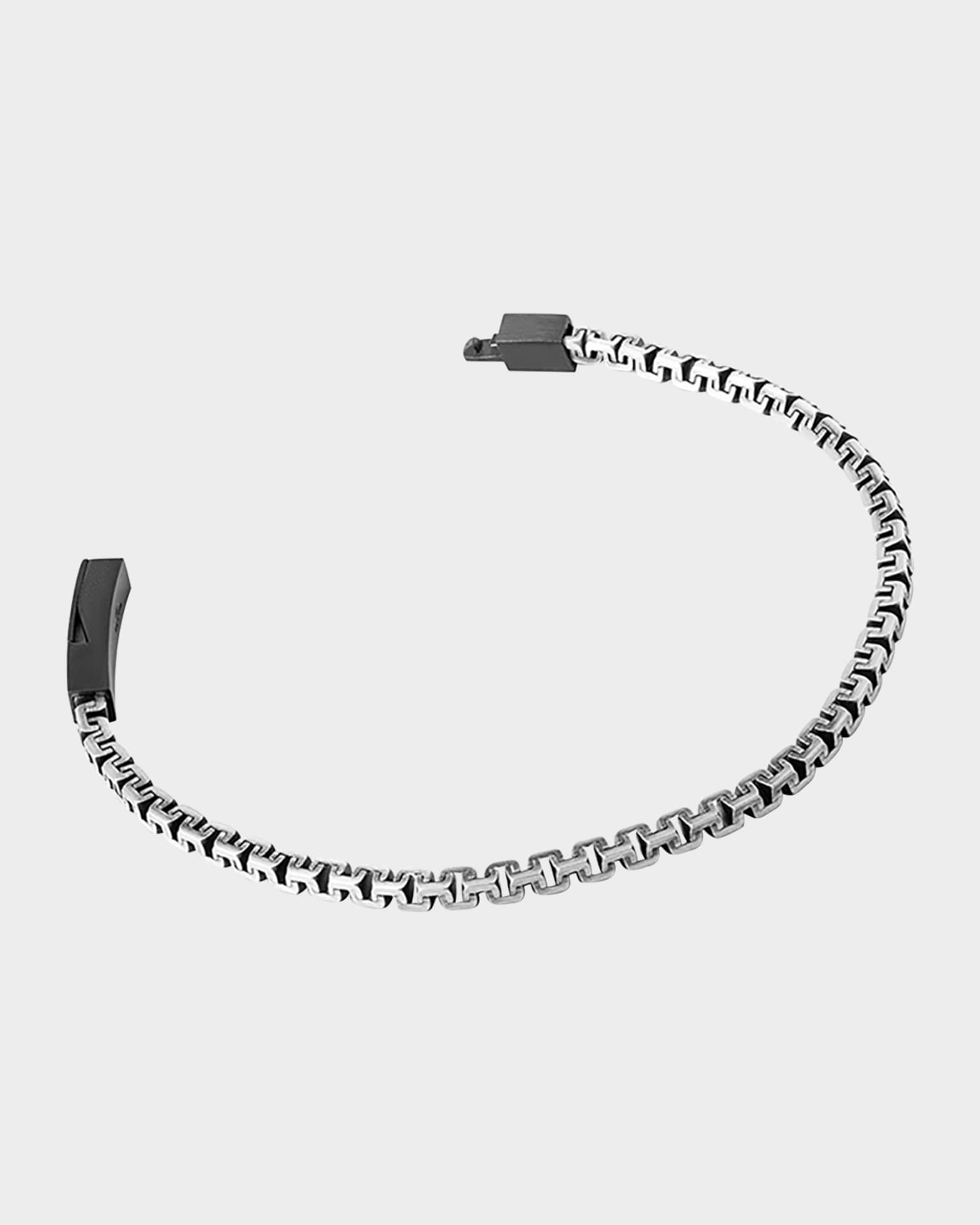 Tateossian Men's Chain Bracelet in Sterling Silver | Neiman Marcus