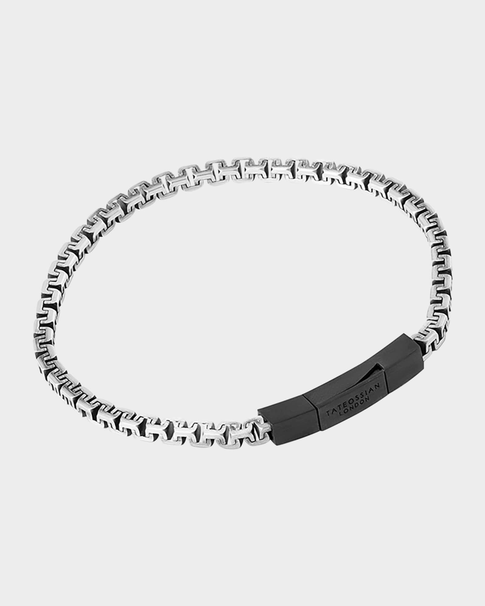 Tateossian Men's Chain Bracelet in Sterling Silver | Neiman Marcus