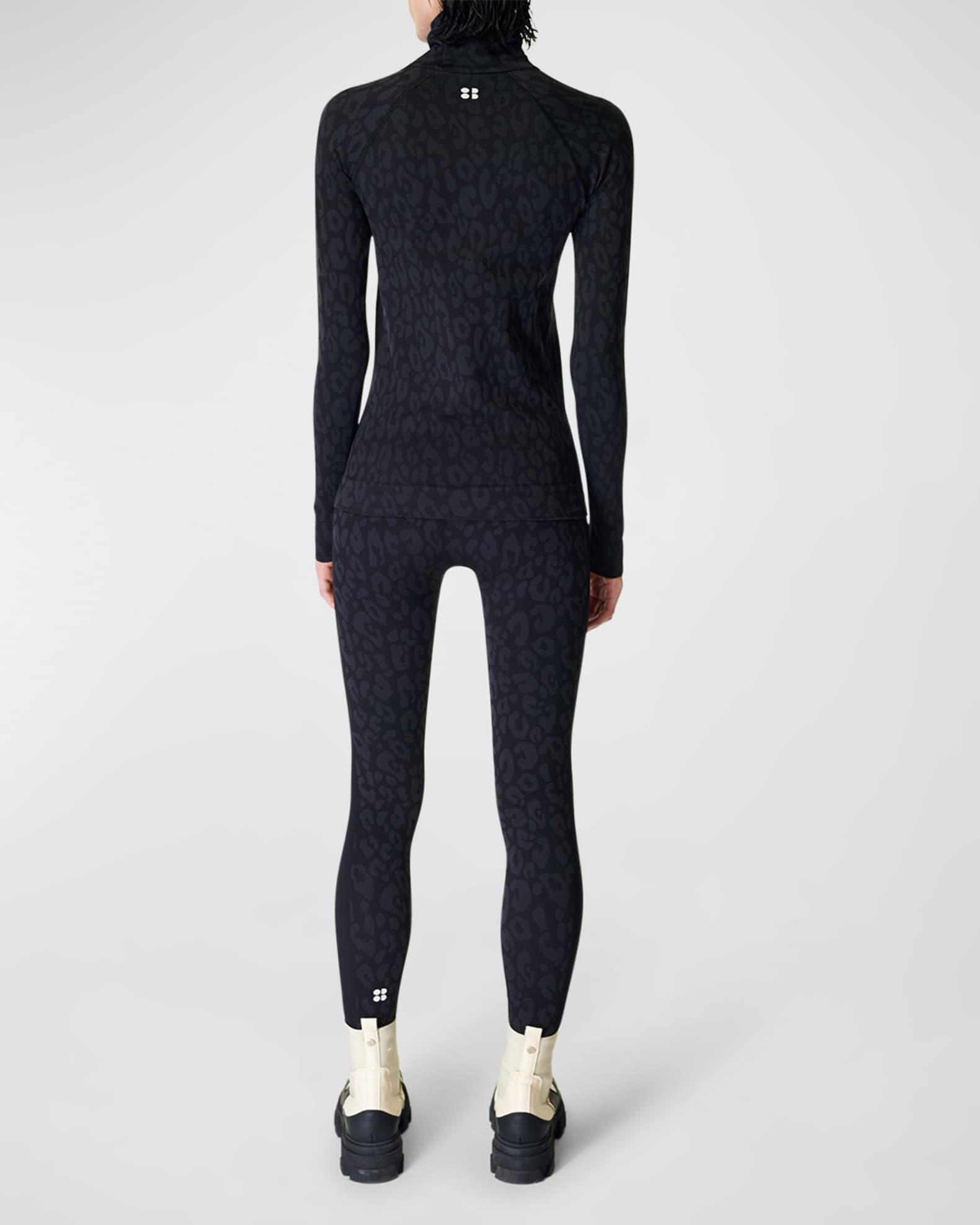 Sweaty Betty Leopard Jacquard Base Layer Leggings | Neiman Marcus