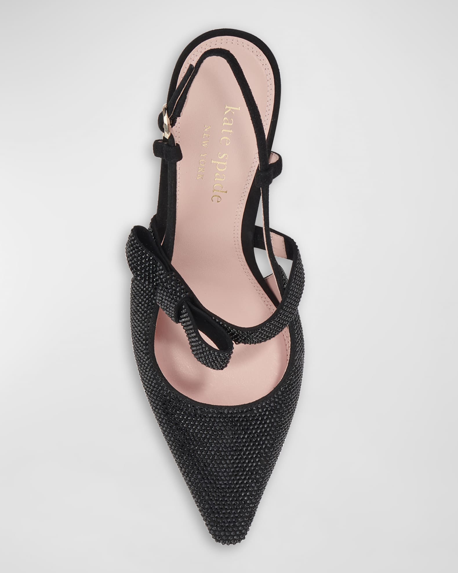 kate spade new york maritza pave bow slingback pumps | Neiman Marcus