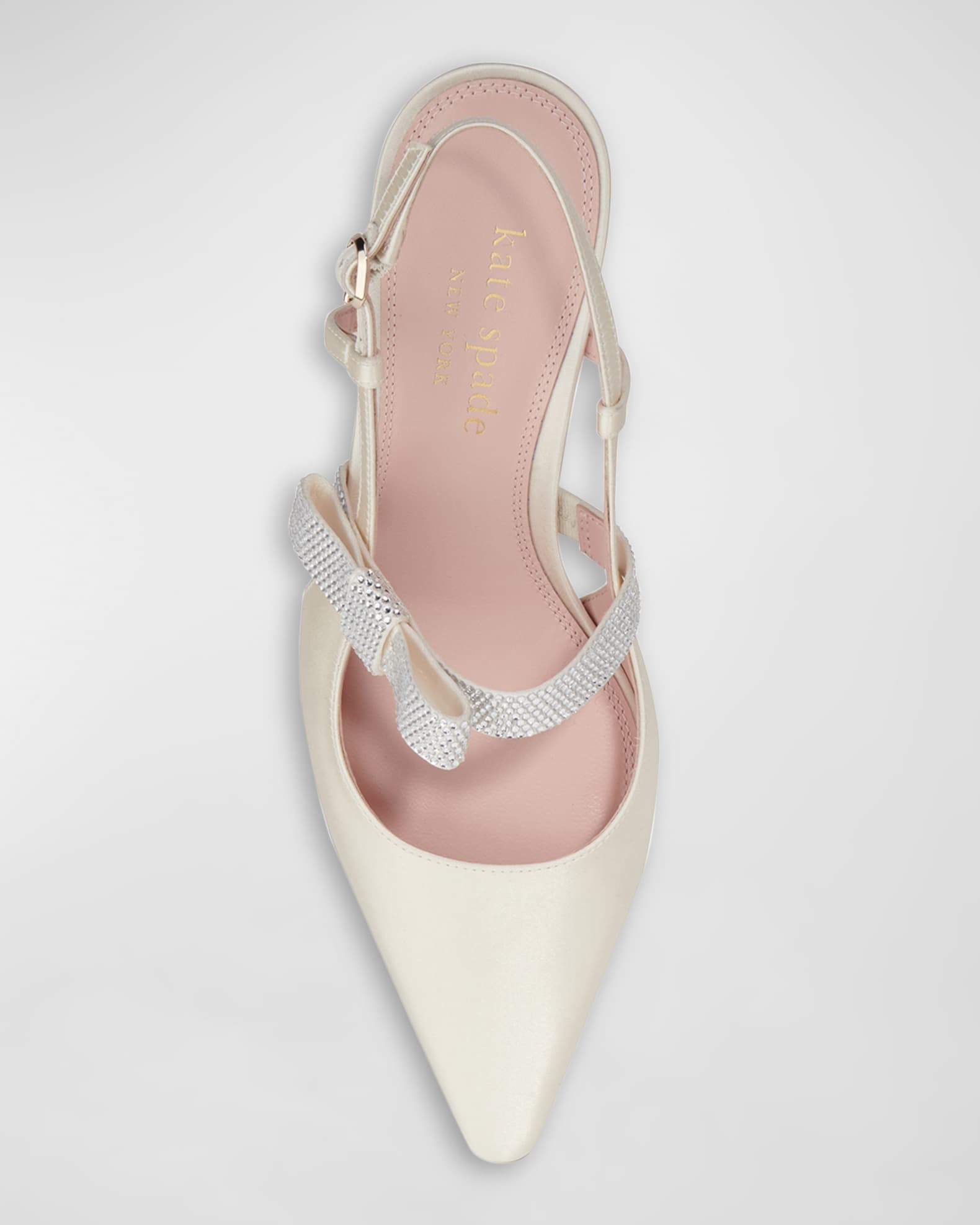kate spade new york maritza pave bow slingback pumps | Neiman Marcus