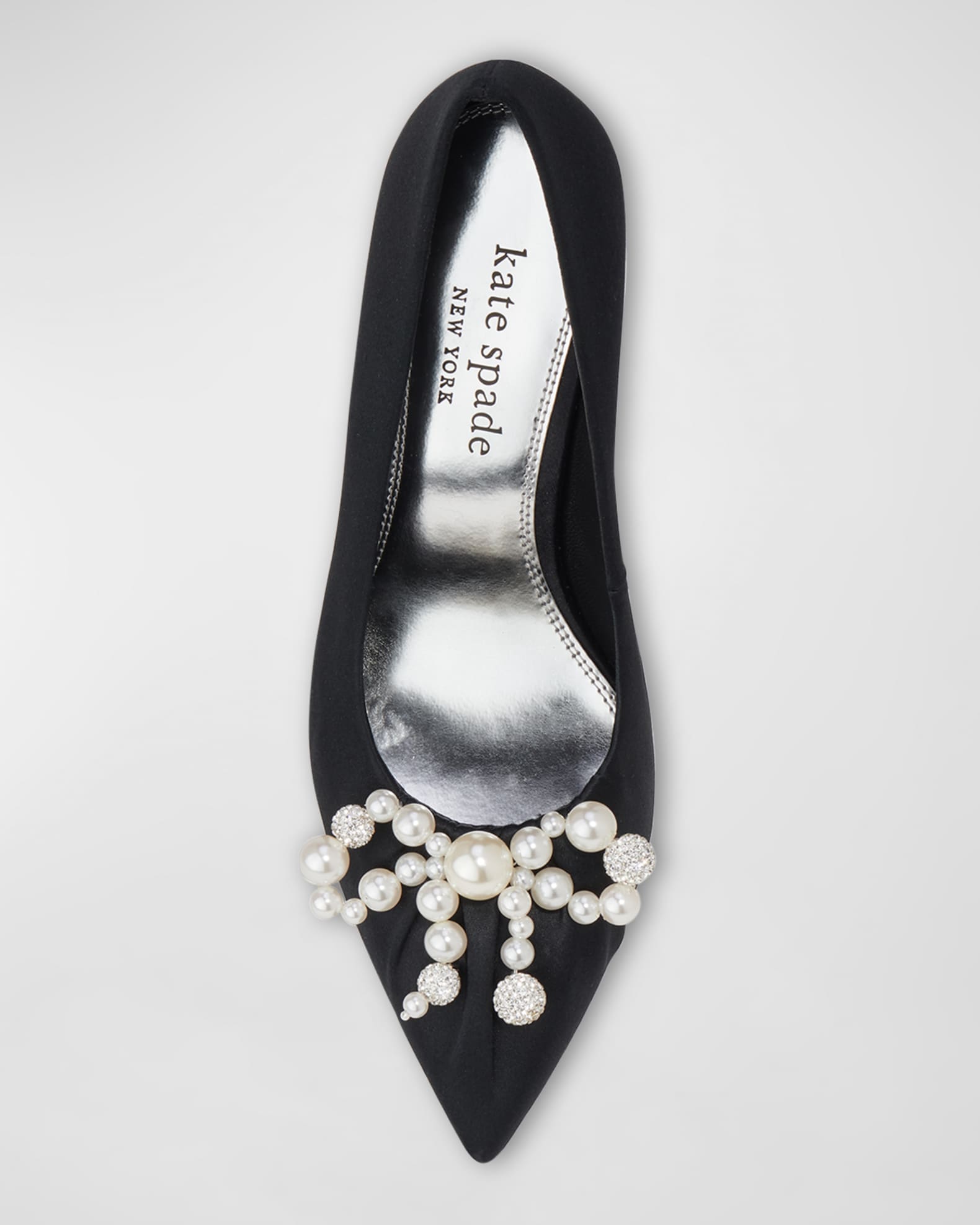 kate spade new york elodie pearly bow pumps | Neiman Marcus