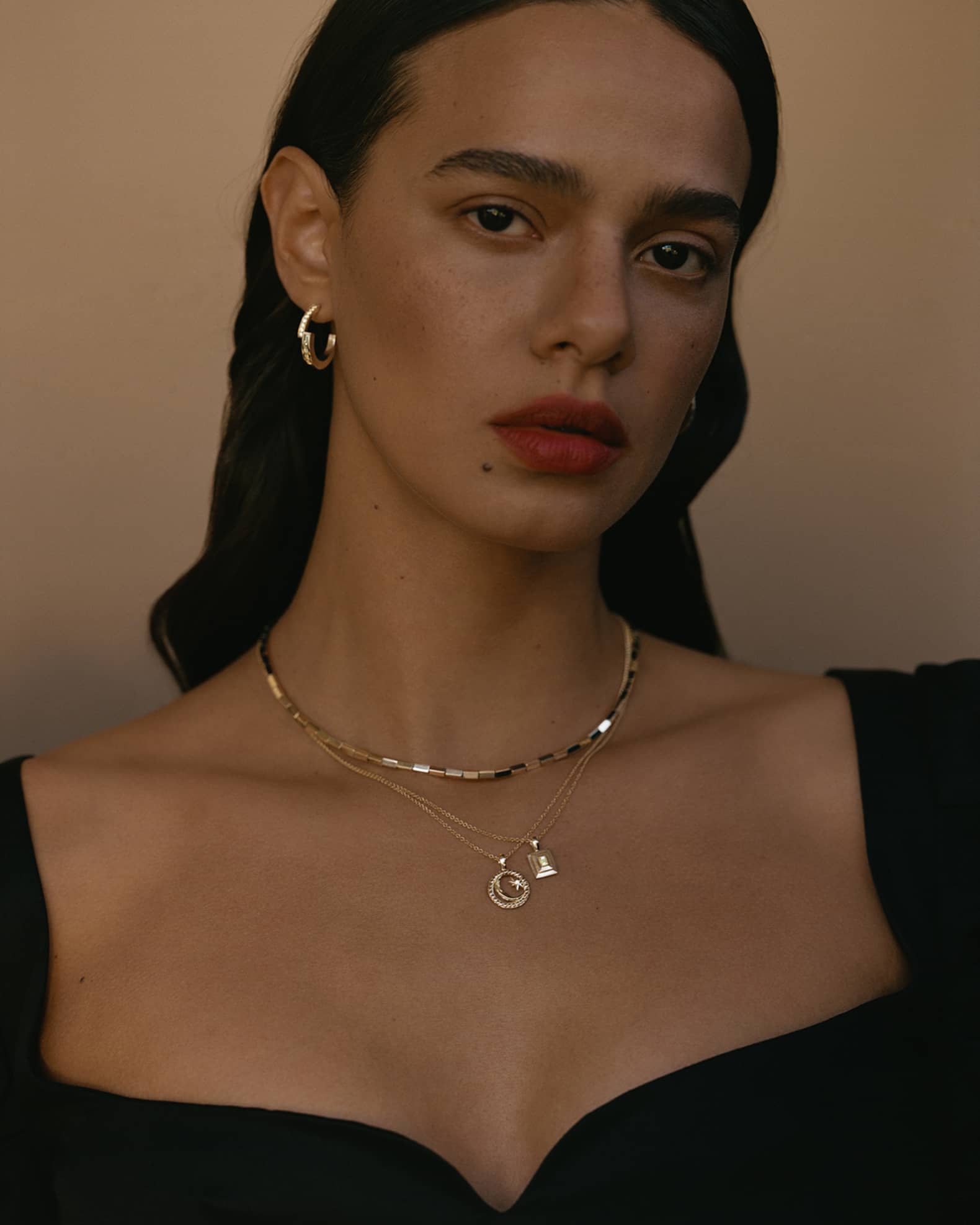 AZLEE Petite Cosmic Coin Necklace | Neiman Marcus