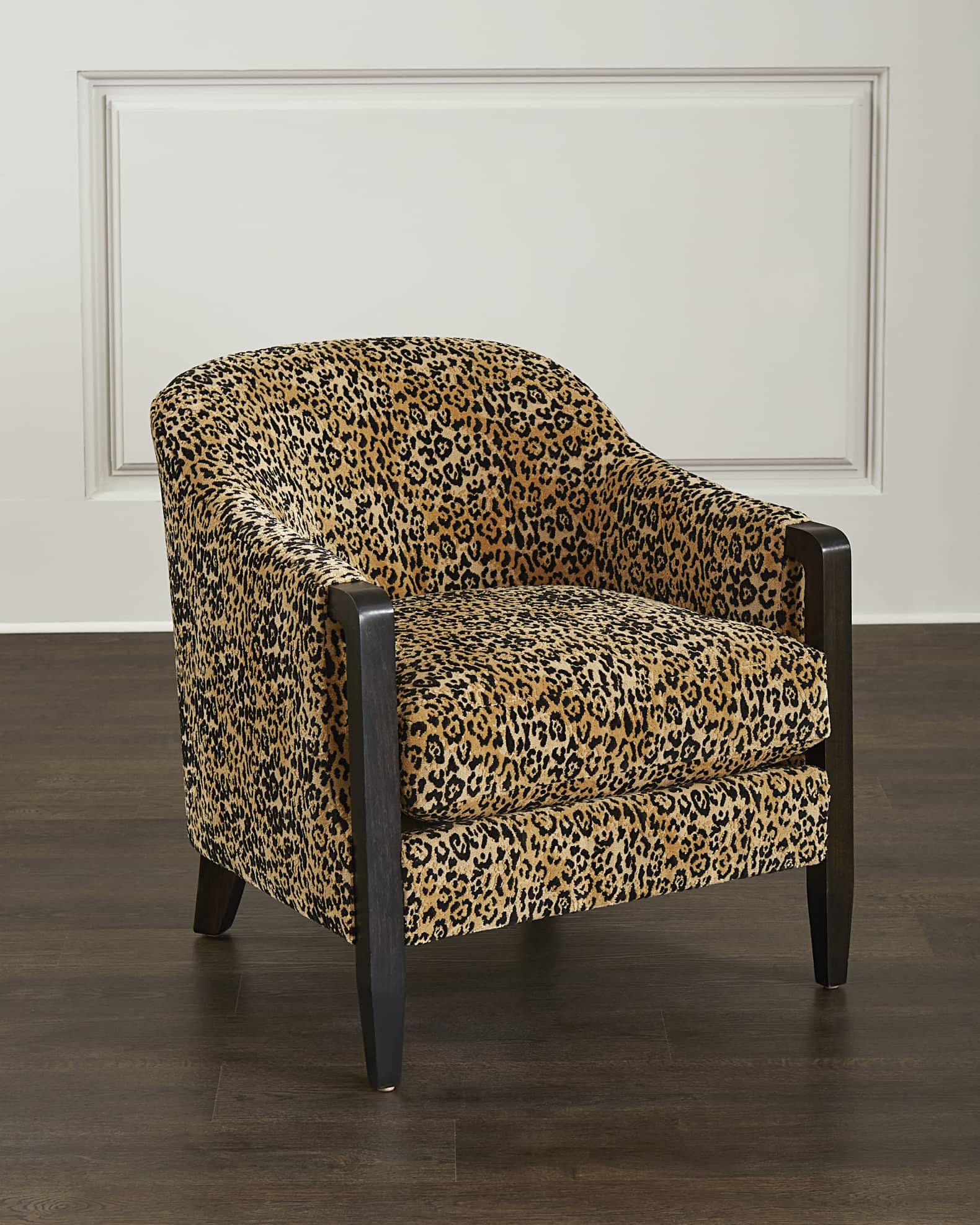 Leopard print club chair store