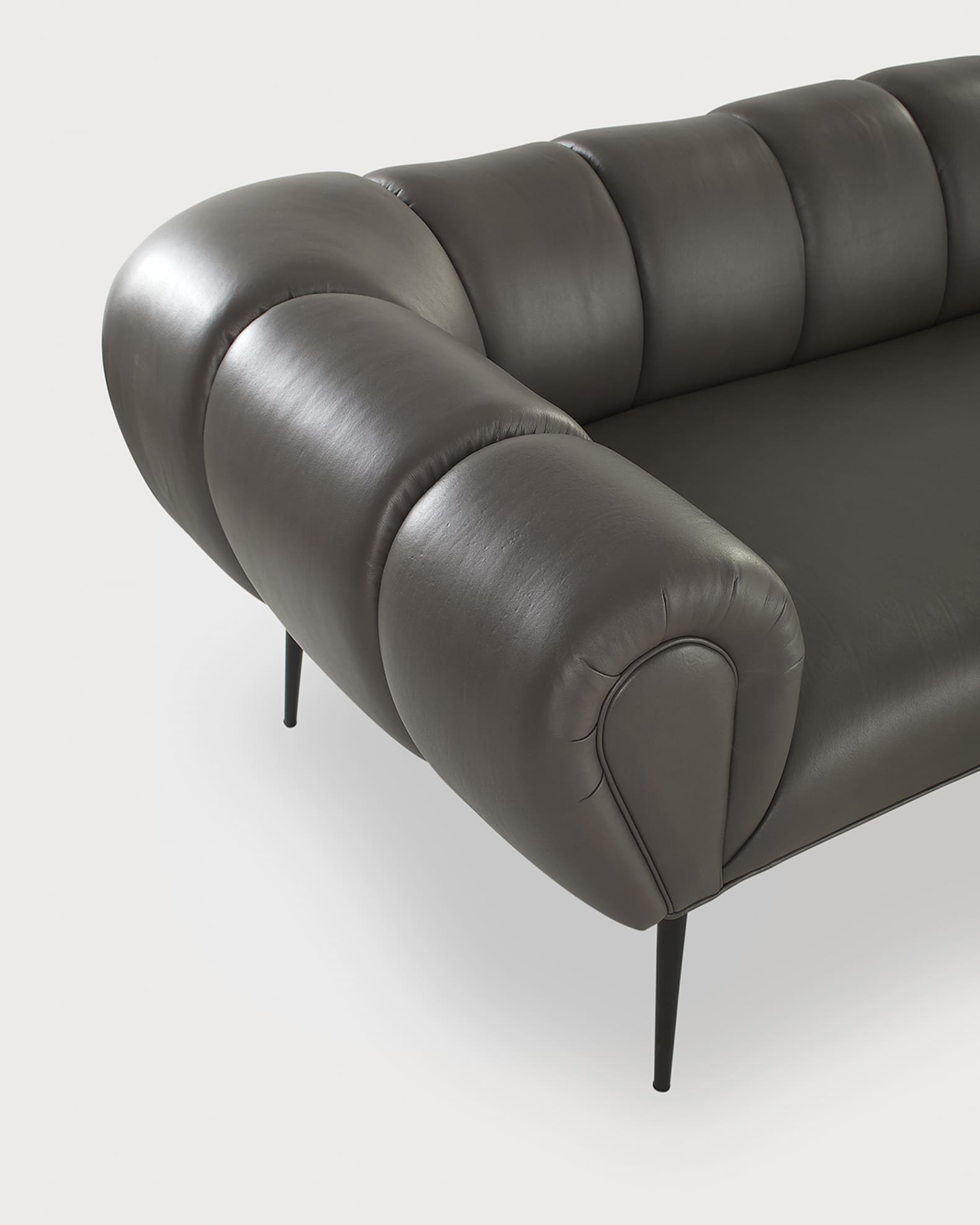 Haute House Graham Leather Sofa, 99" | Neiman Marcus