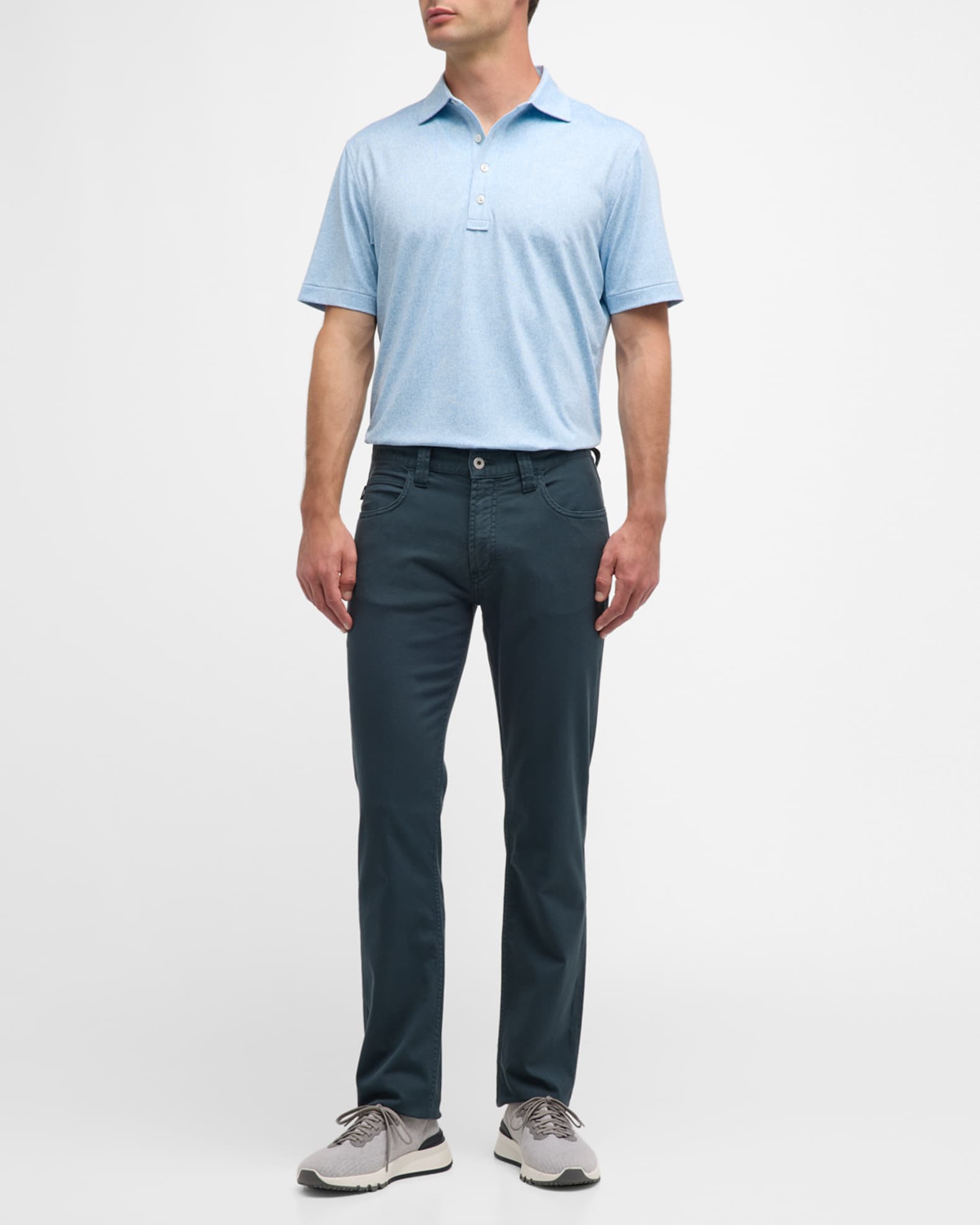Peter Millar Men's Clean Shaven Performance Jersey Polo Shirt | Neiman ...