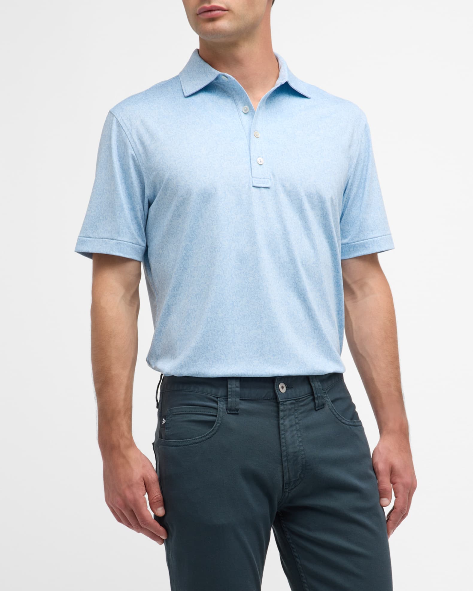 Peter Millar Men's Clean Shaven Performance Jersey Polo Shirt | Neiman ...