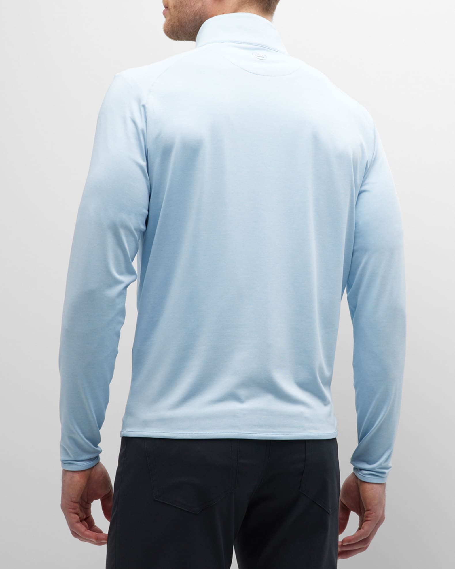 Peter Millar Men's Stealth Performance Stretch Quarter-Zip Sweater ...