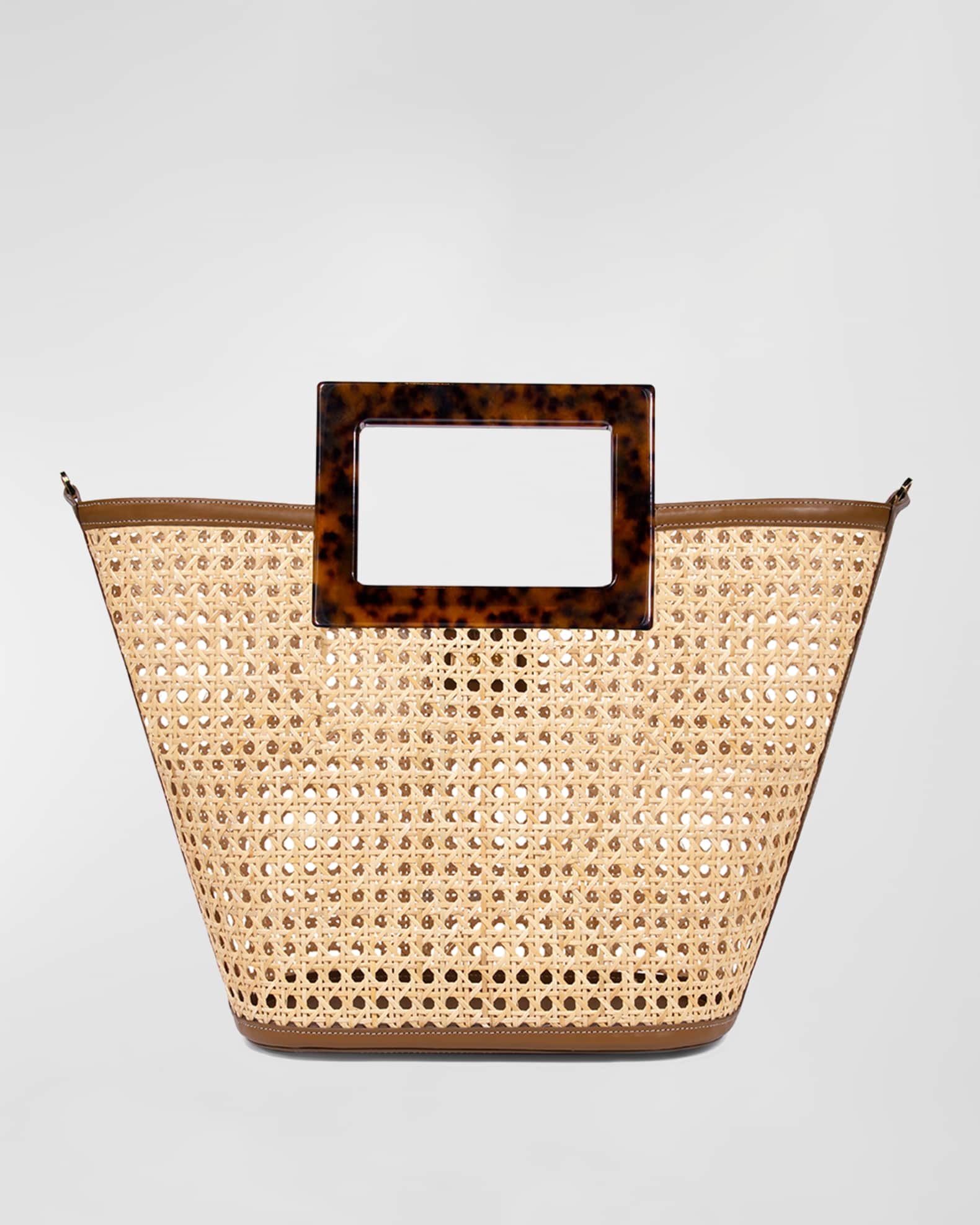 Marina Raphael Riviera Cutout Wicker Tote Bag | Neiman Marcus