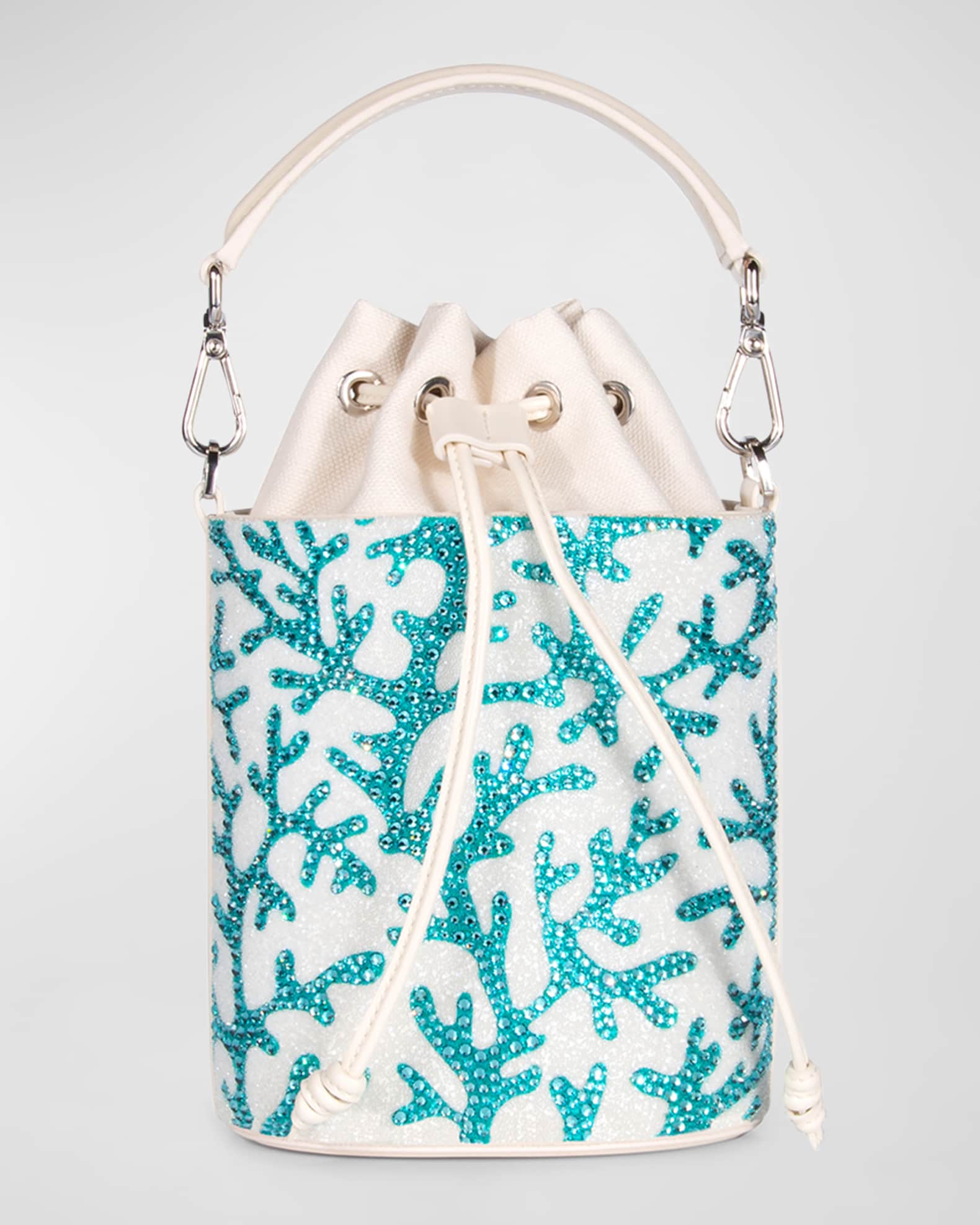 Marina Raphael Carina Micro Coral Reef Swarovski® Crystals Bucket Bag ...