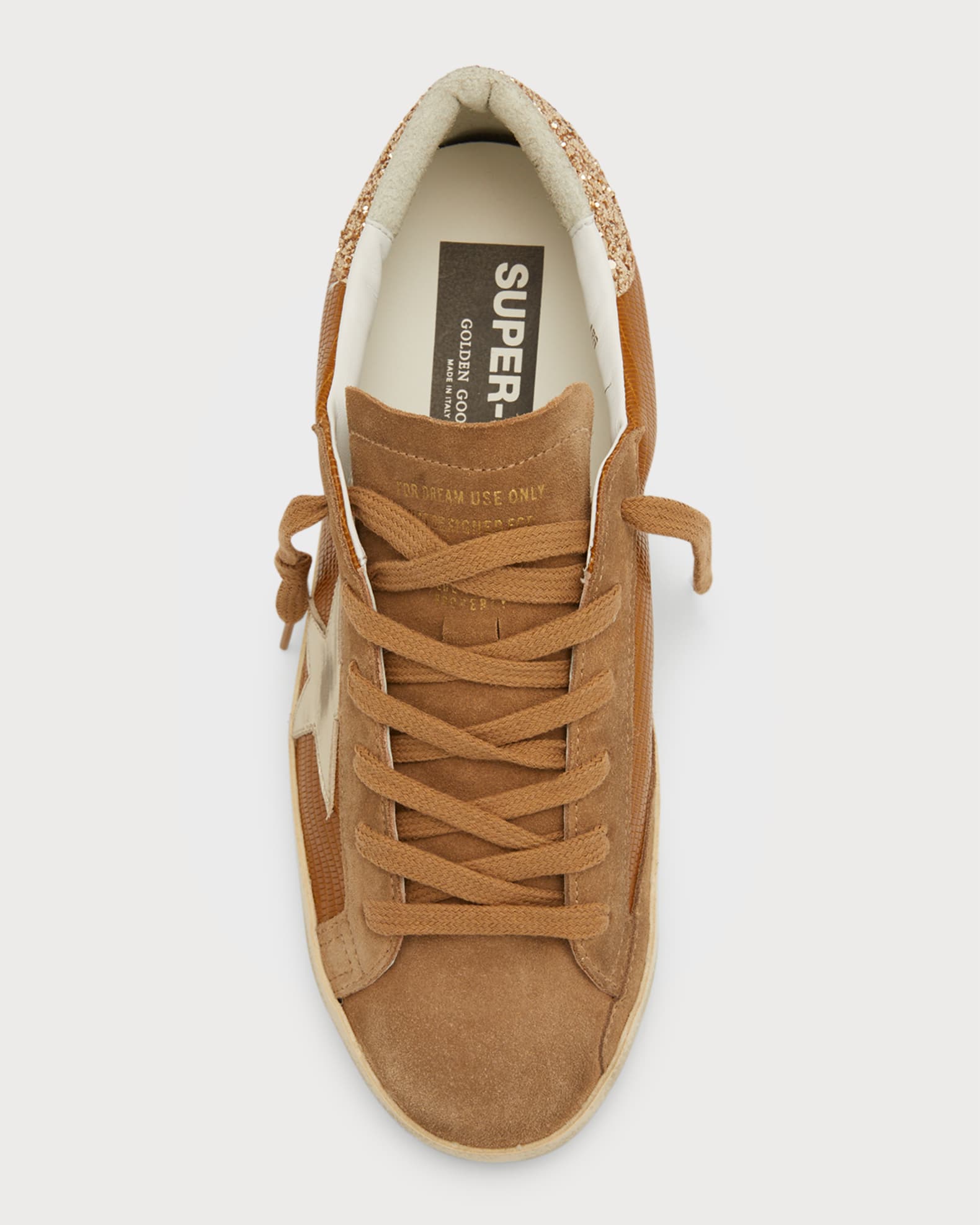 Golden Goose Superstar Mixed Leather Low-Top Sneakers | Neiman Marcus