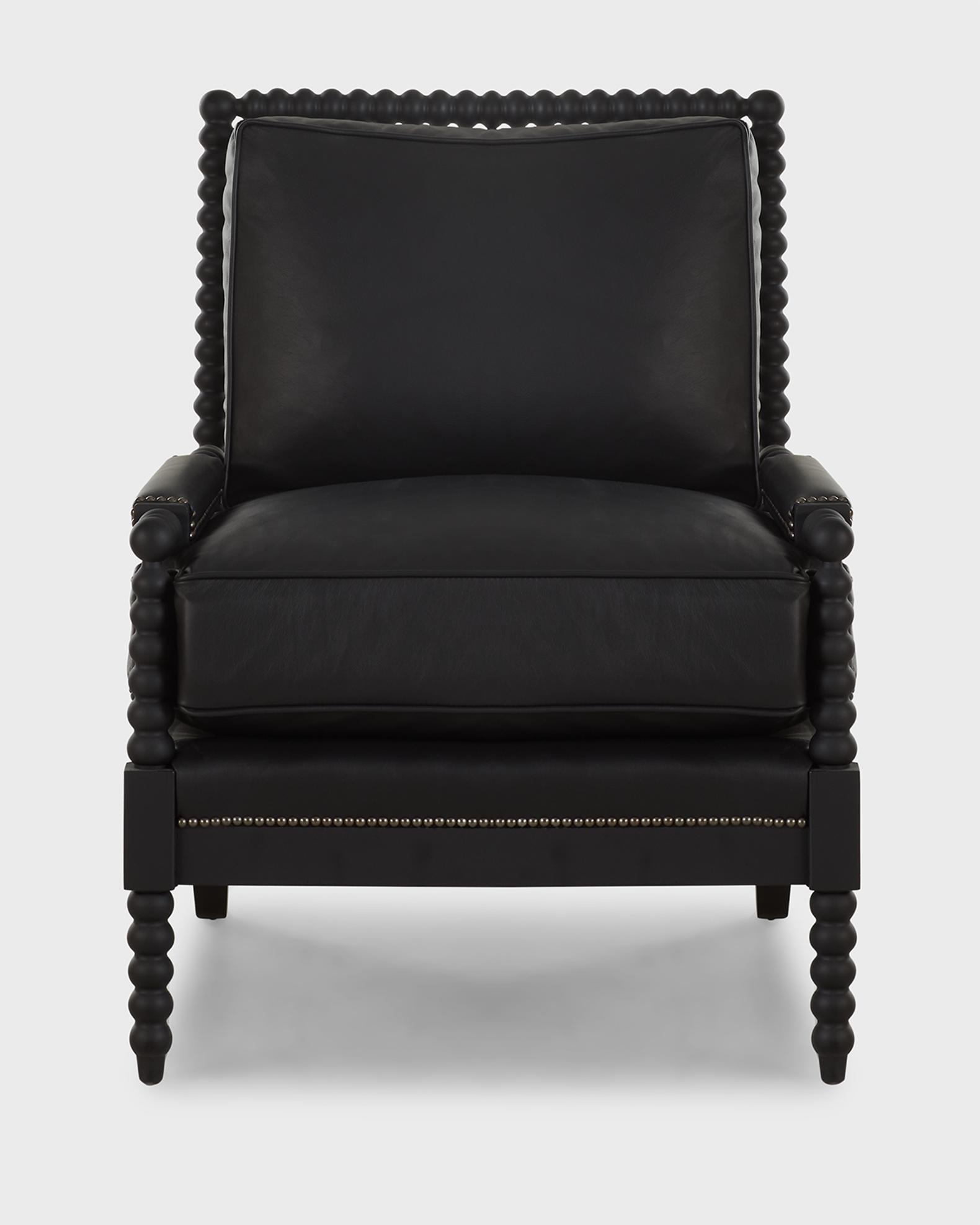 Old Hickory Tannery Graham Leather Spindle Chair | Neiman Marcus
