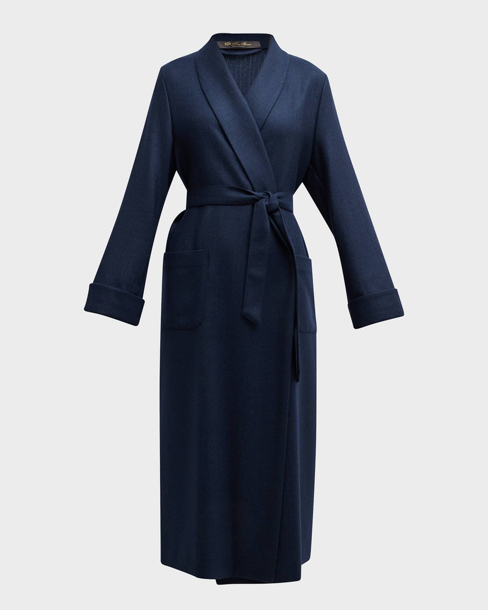 Loro Piana Long Cashmere & Alpaca Robe | Neiman Marcus