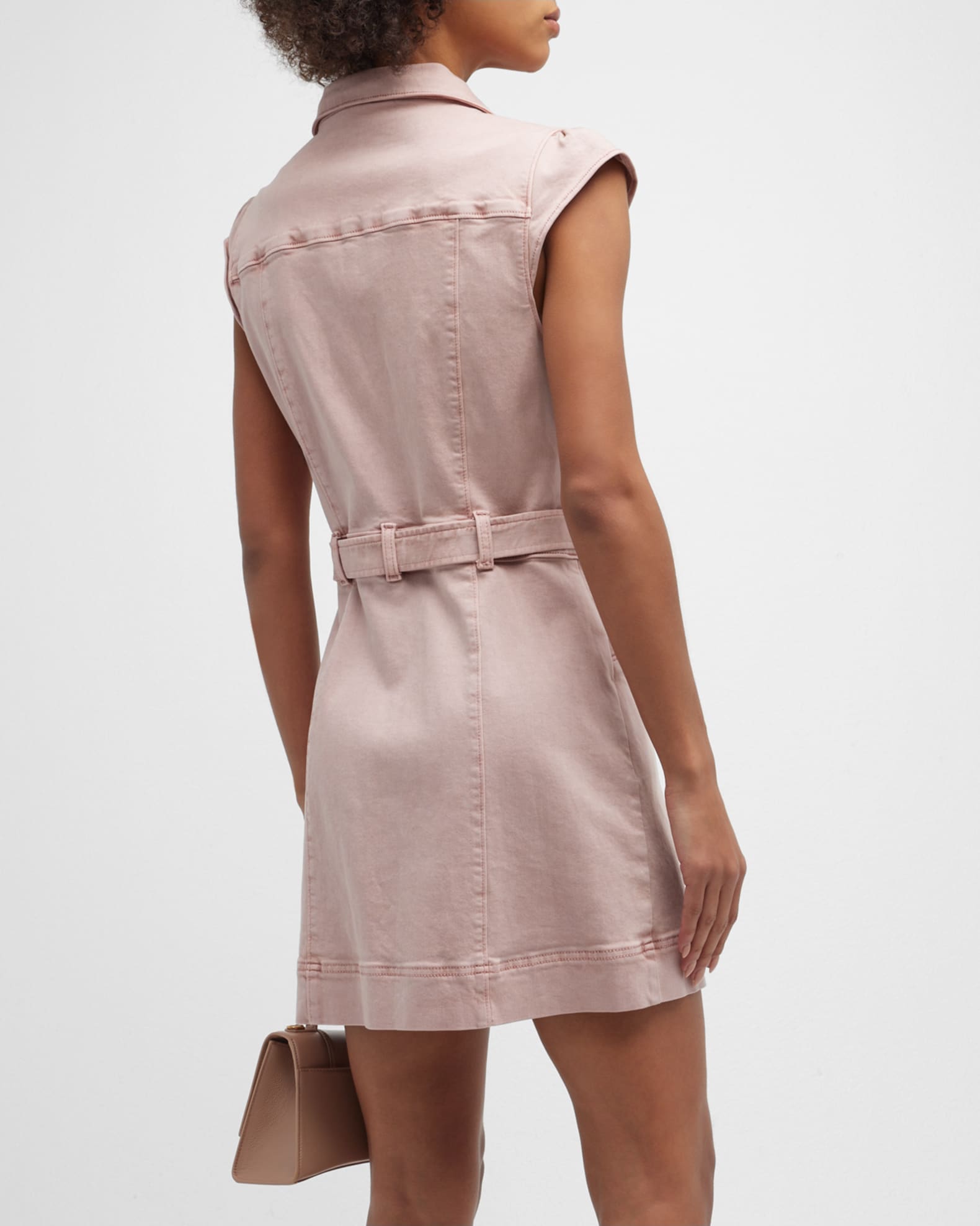 PAIGE Jaxsyn Belted Mini Utility Dress | Neiman Marcus
