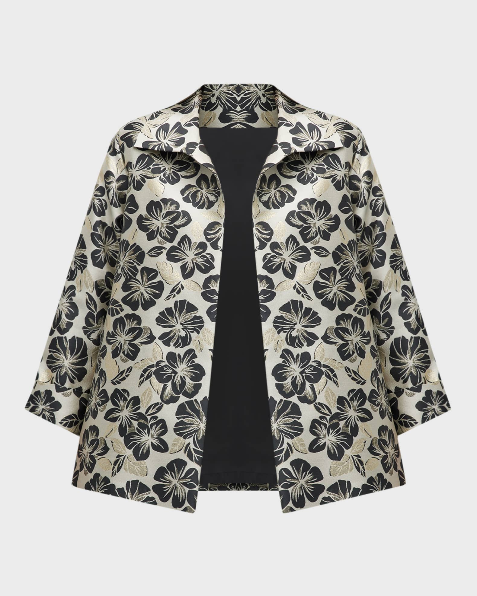 Caroline Rose Tropical Dream Floral Jacquard Jacket | Neiman Marcus