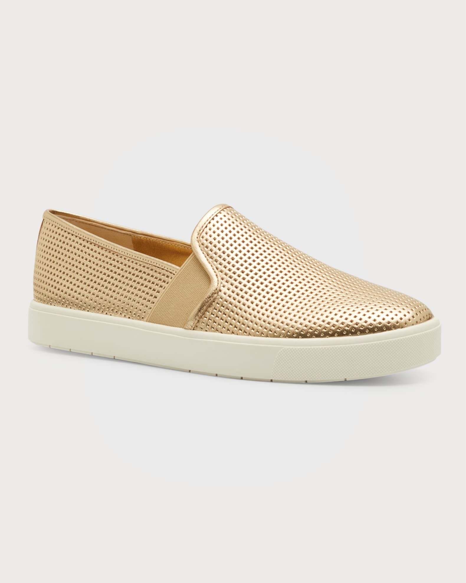 Vince Blair Metallic Slip-On Sneakers | Neiman Marcus