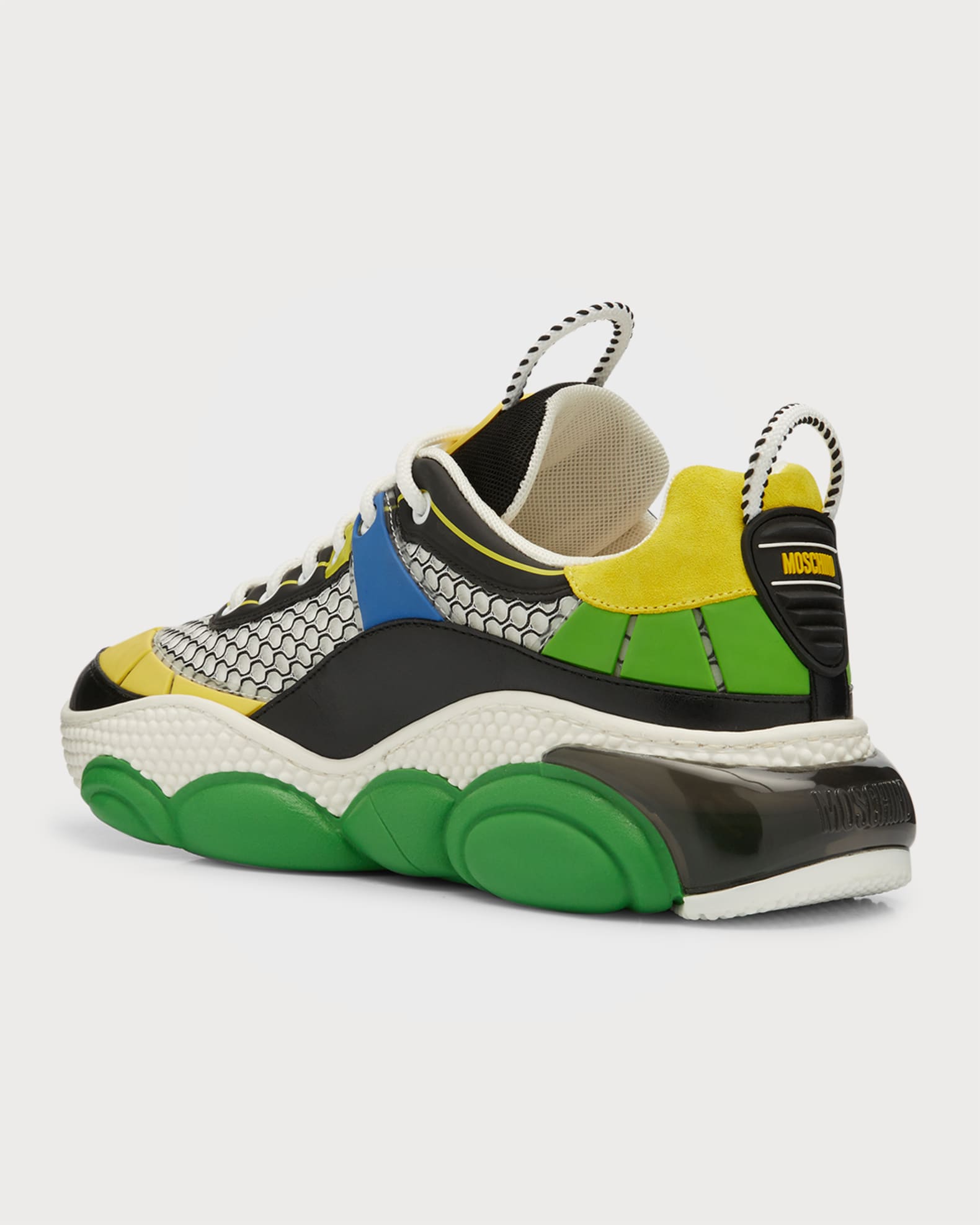 Moschino Men's Multicolor Bubble Teddy Mesh Fashion Sneakers | Neiman ...