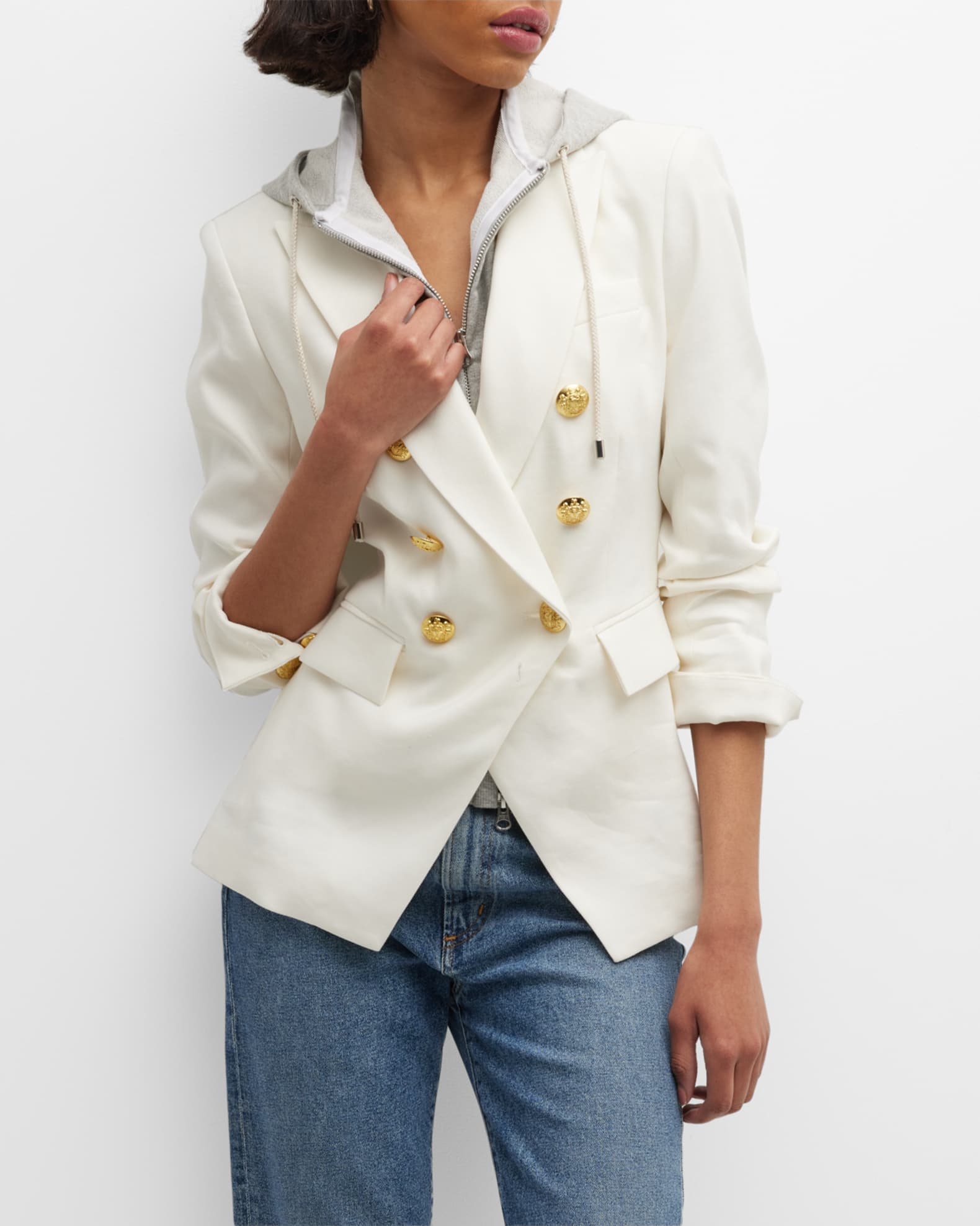 Veronica Beard Miller Linen Dickey Jacket | Neiman Marcus