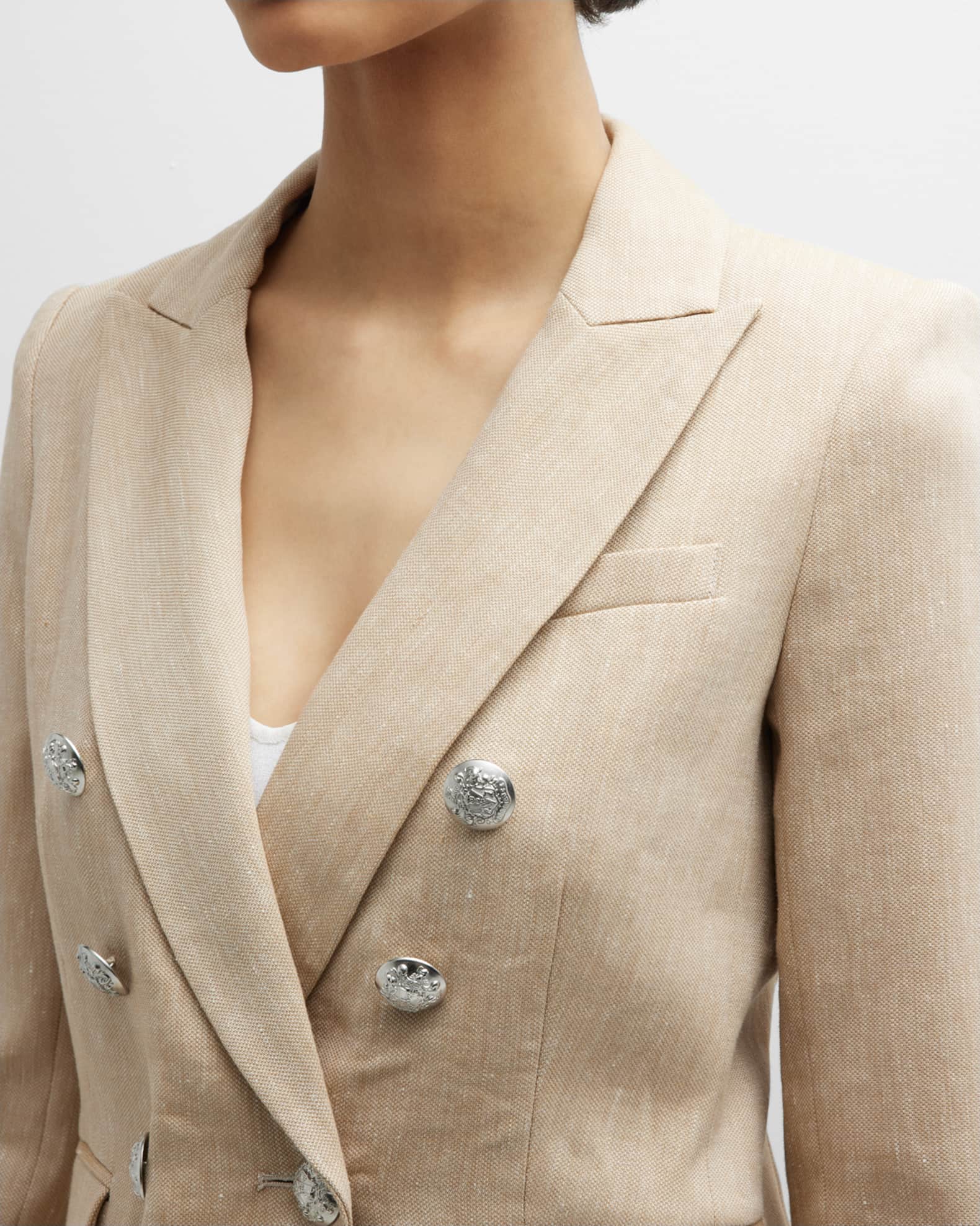 Veronica Beard Miller Linen Dickey Jacket | Neiman Marcus