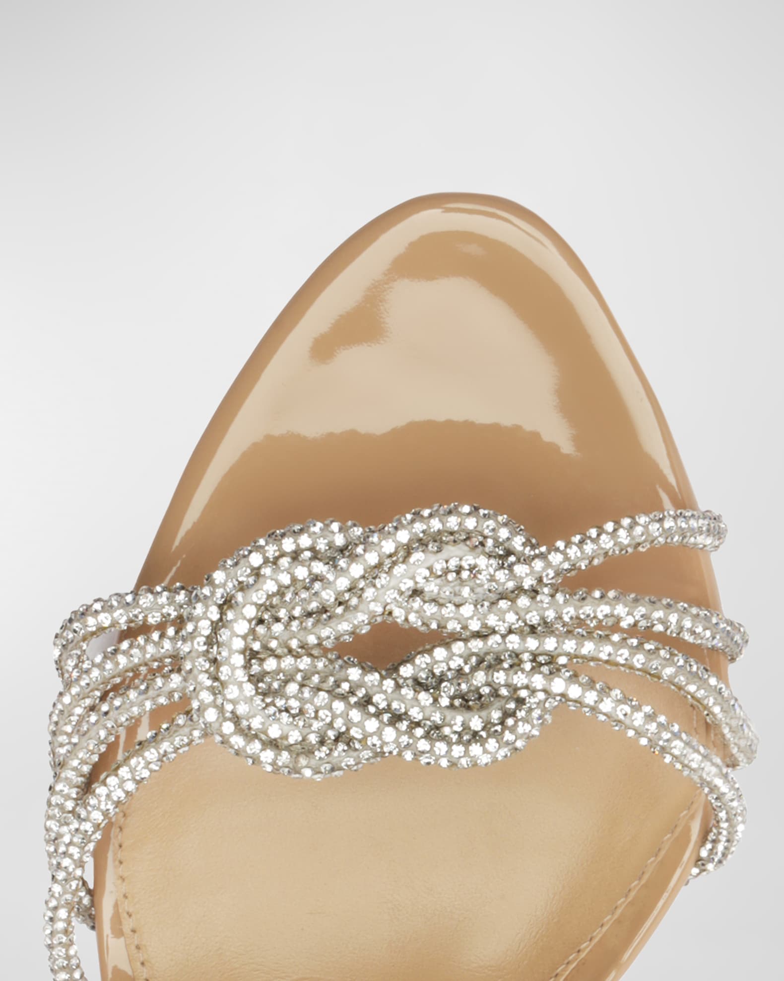 Alexandre Birman Vicky Crystal Knot Stiletto Sandals | Neiman Marcus