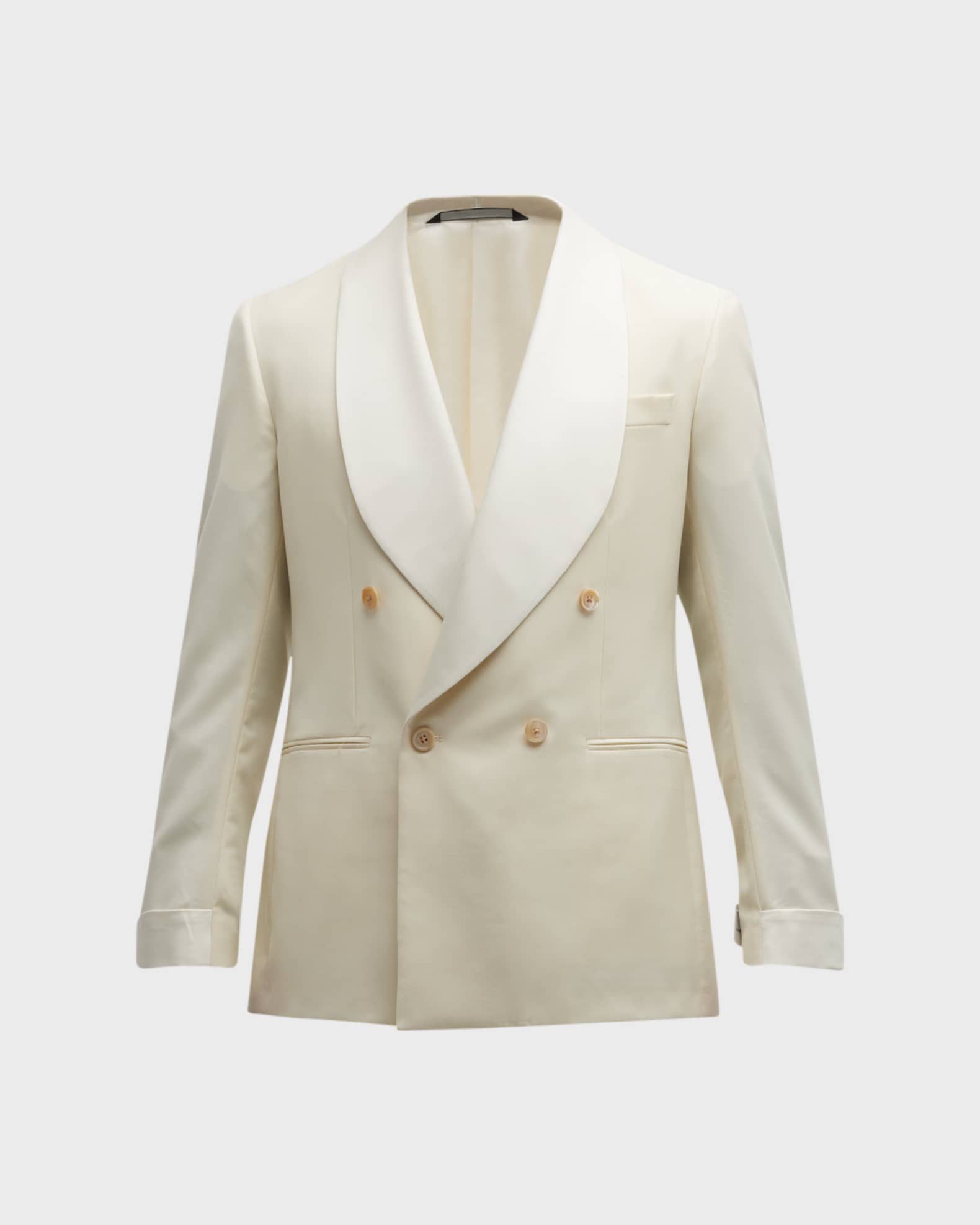 Paul Stuart Men's Double-Breasted Shawl Dinner Jacket | Neiman Marcus