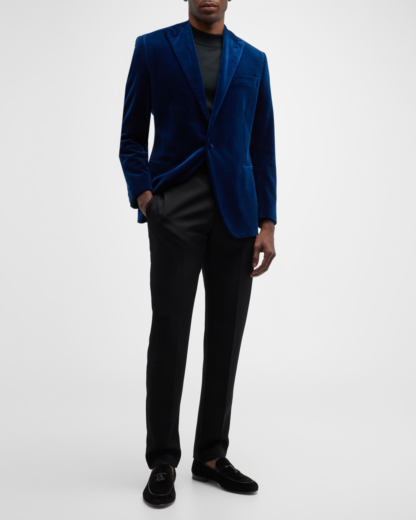 Paul Stuart Men's Solid Velvet Dinner Jacket | Neiman Marcus