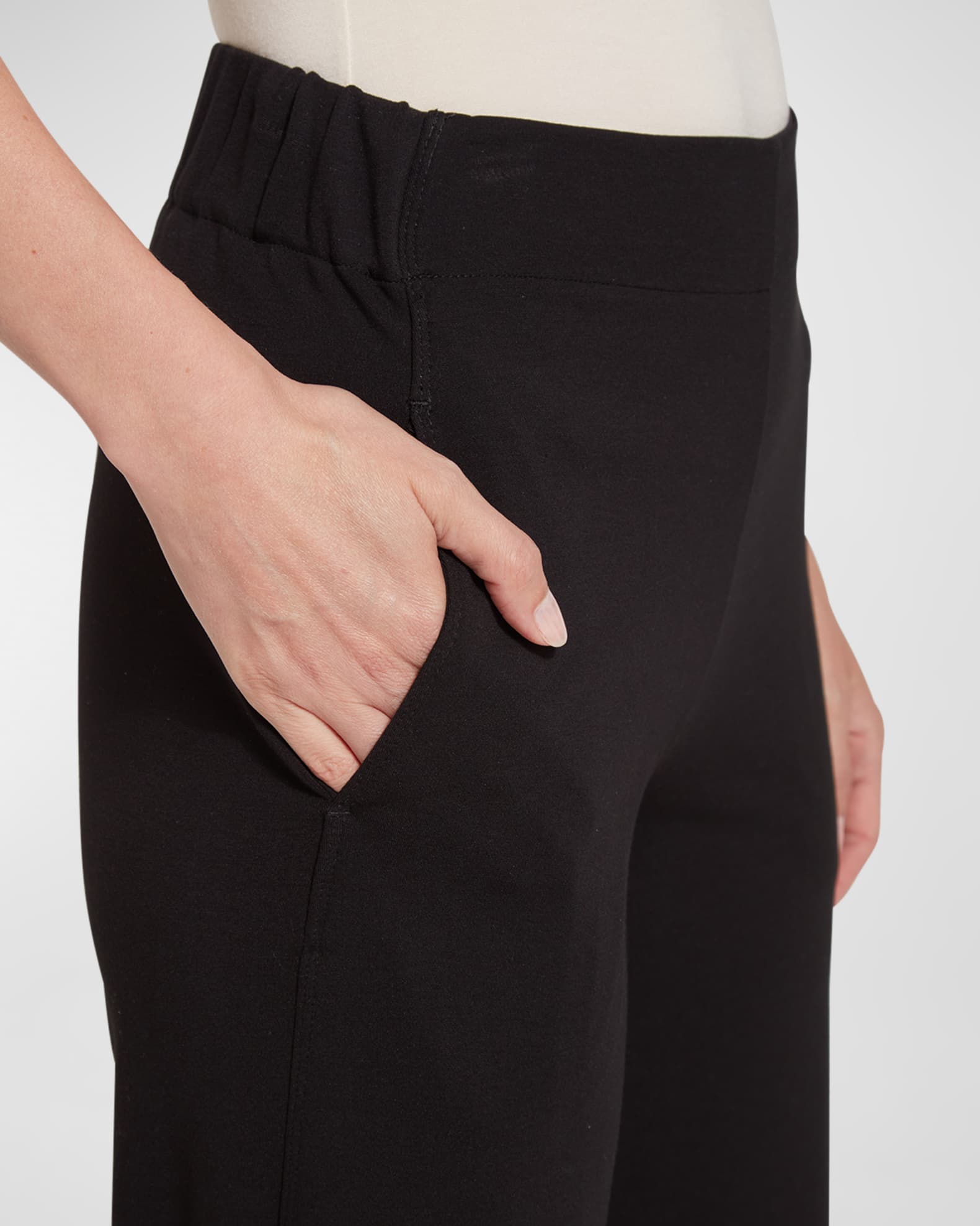 Lysse Leila Cropped Wide-Leg Ponte Pants | Neiman Marcus