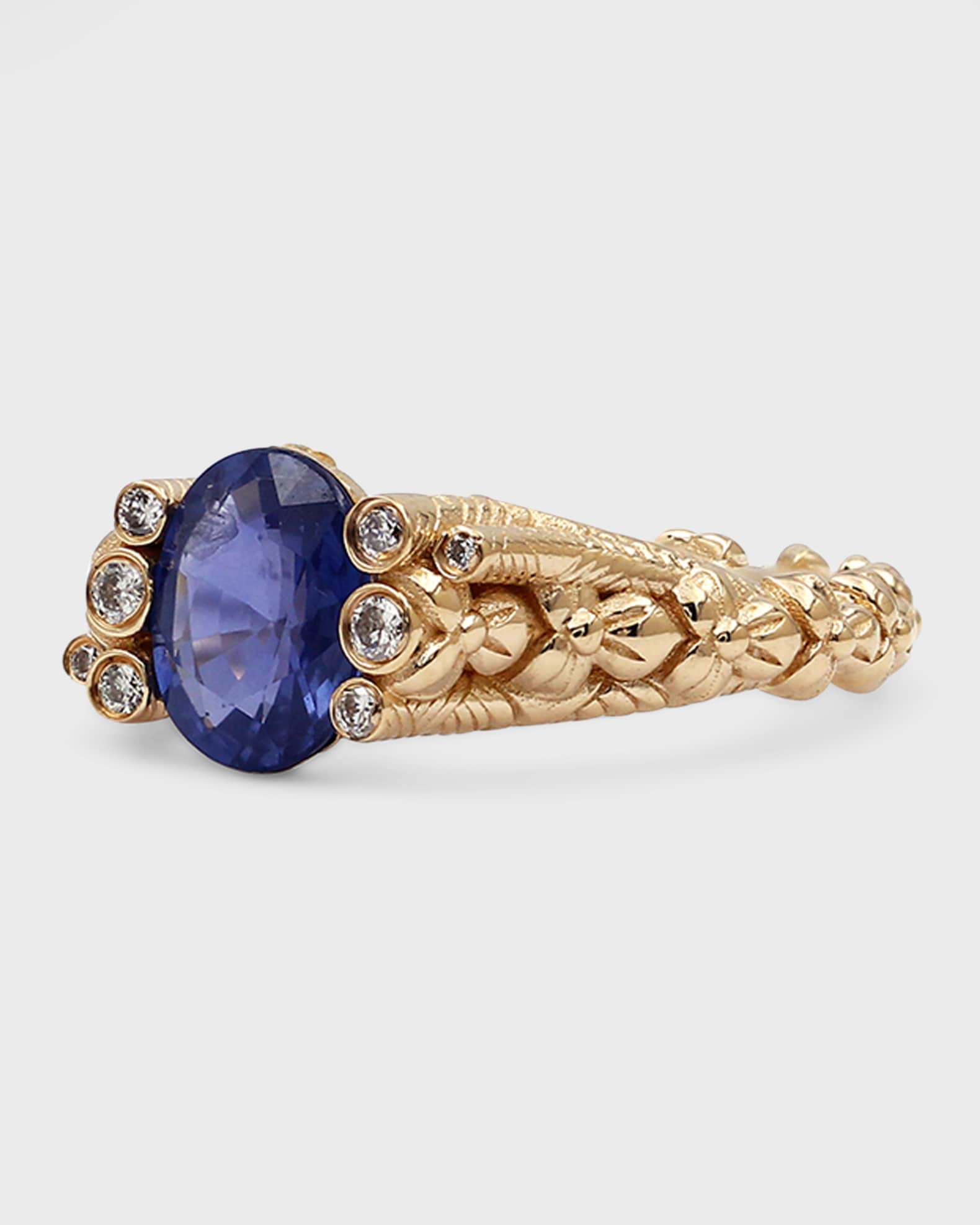 Stephen Dweck Tanzanite & Diamond 18K Gold Ring | Neiman Marcus