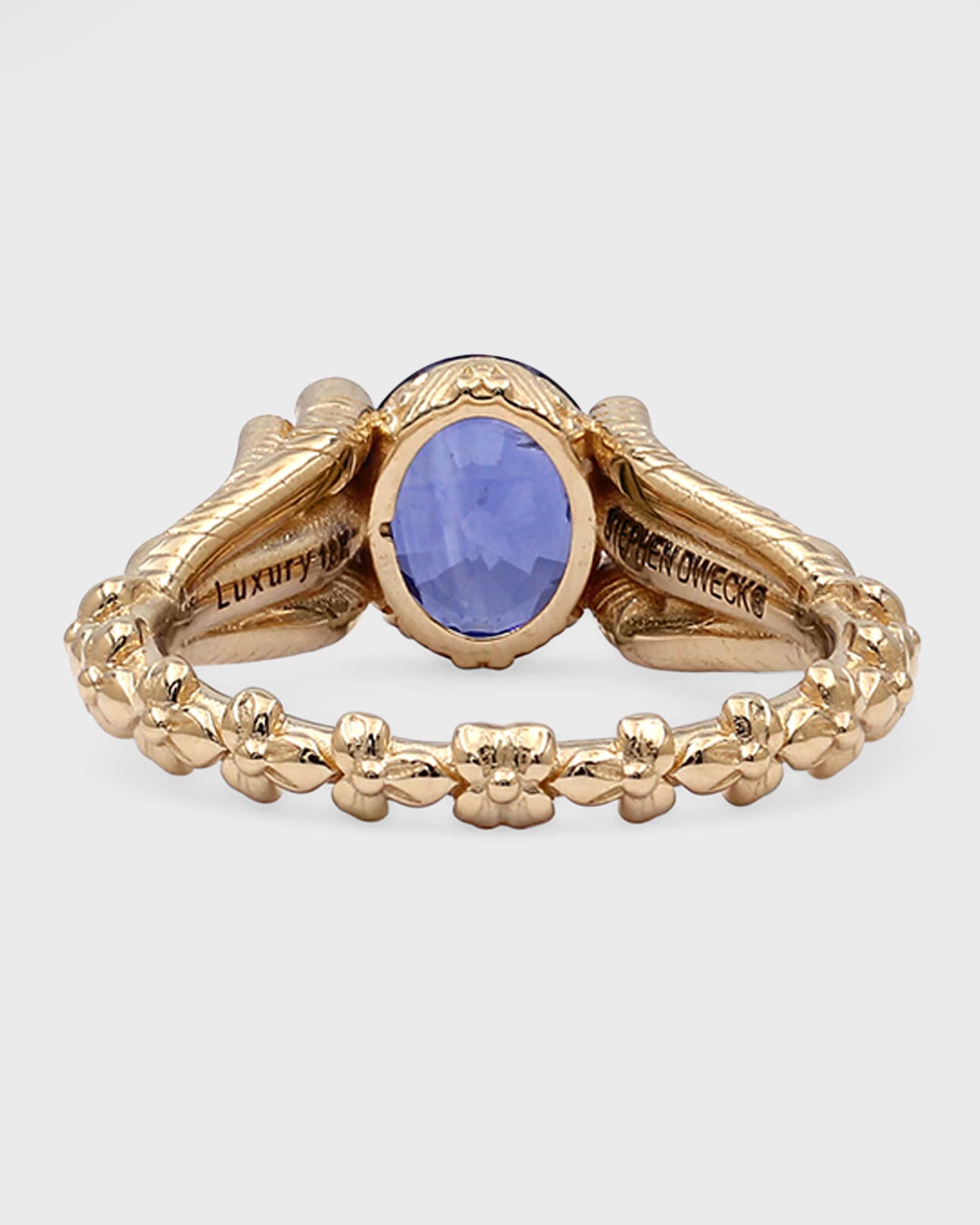 Stephen Dweck Tanzanite & Diamond 18K Gold Ring | Neiman Marcus