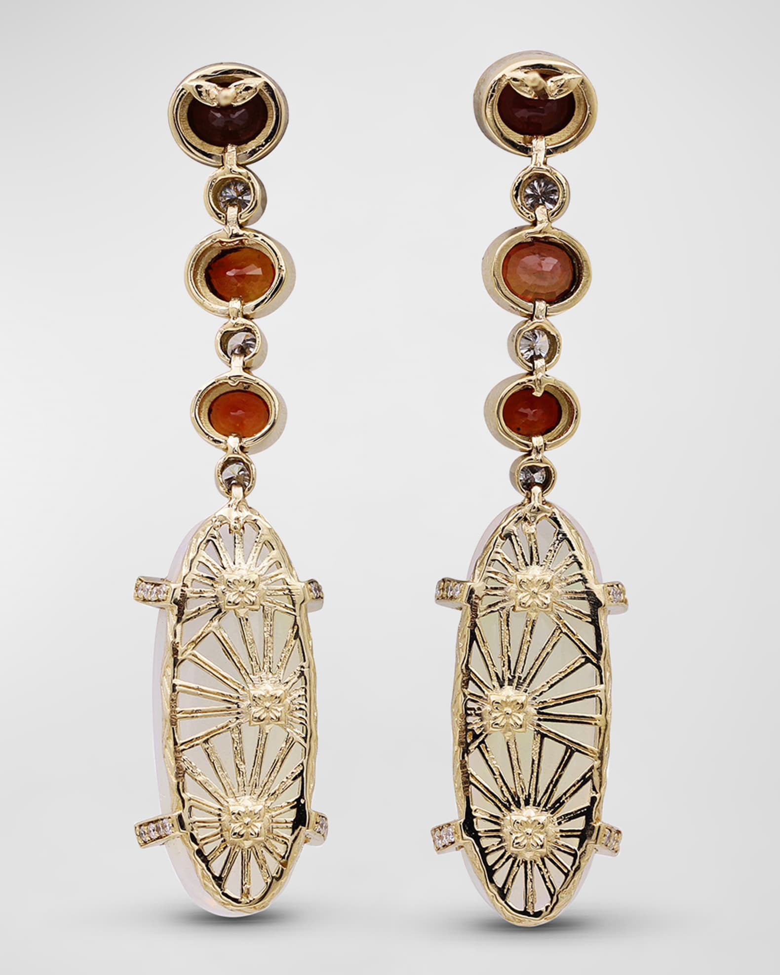 Stephen Dweck Opal, Red Sapphire, and Diamond Earrings | Neiman Marcus
