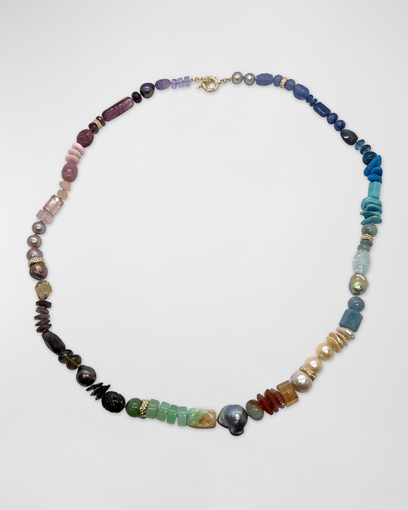 Stephen Dweck Multi-Gemstone and Pearl Necklace | Neiman Marcus