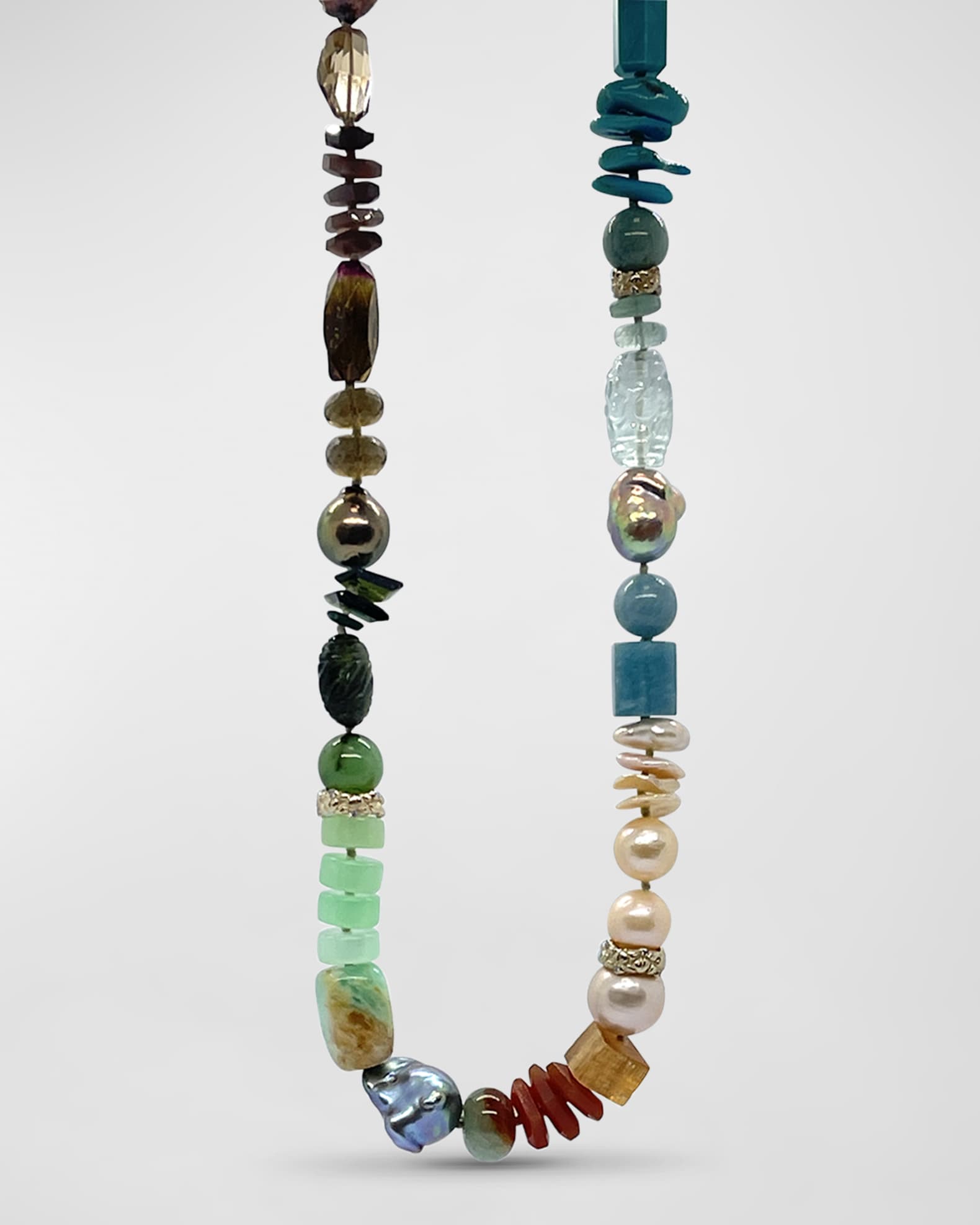 Stephen Dweck Multi-Gemstone and Pearl Necklace | Neiman Marcus