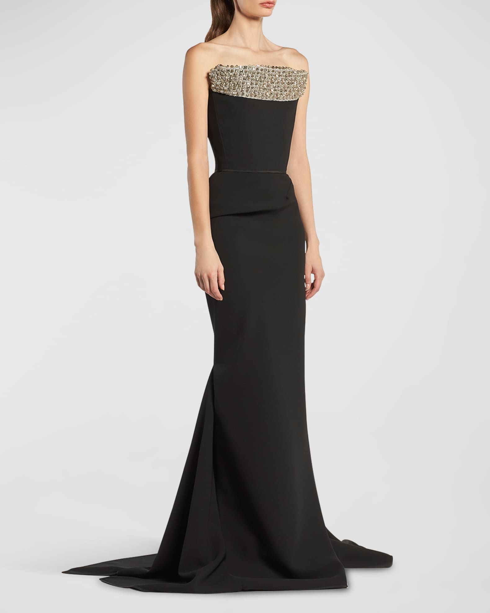 Maticevski Majesty Crystal-Embellished Strapless Bodice | Neiman Marcus
