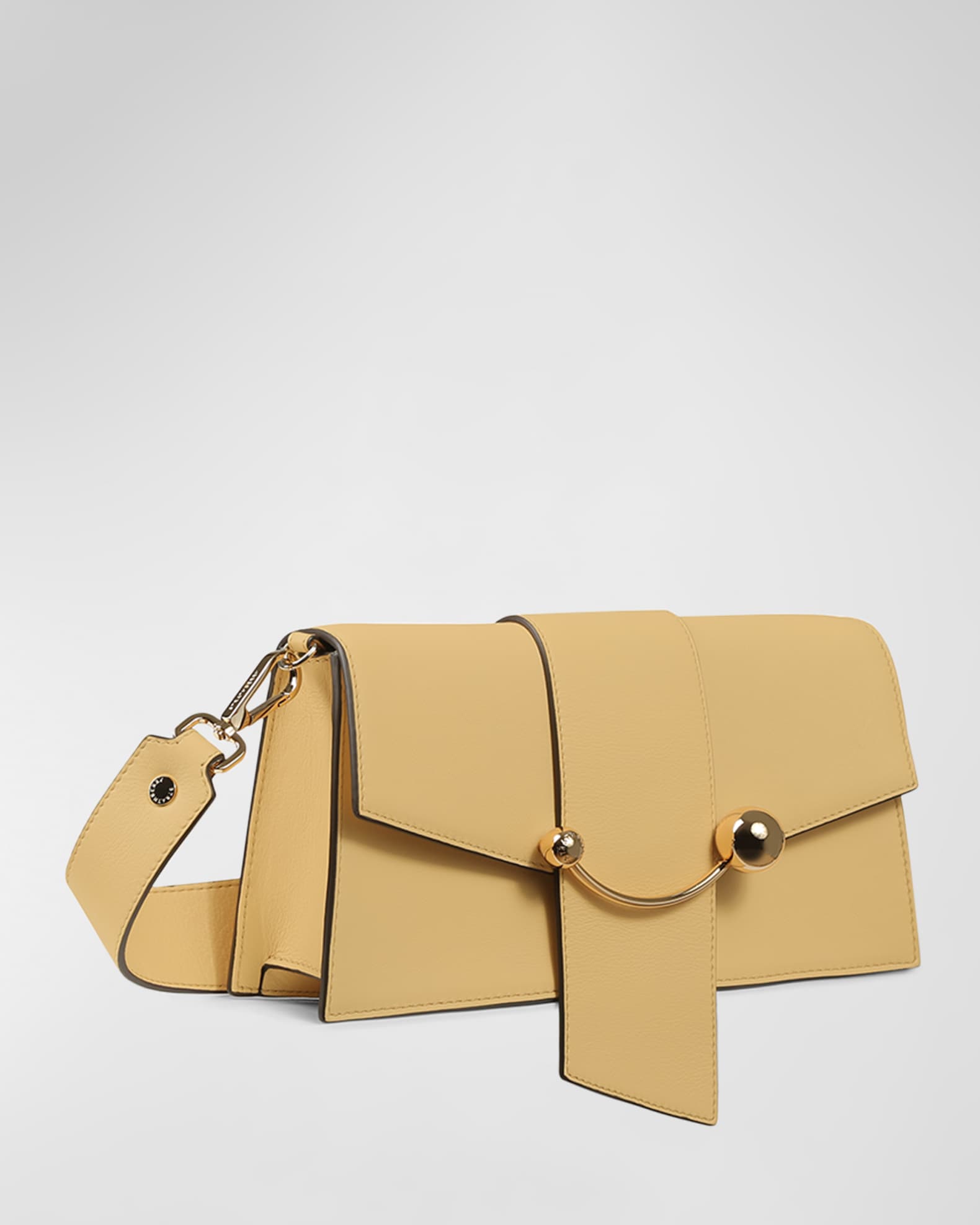 STRATHBERRY Mini Crescent Leather Shoulder Bag | Neiman Marcus