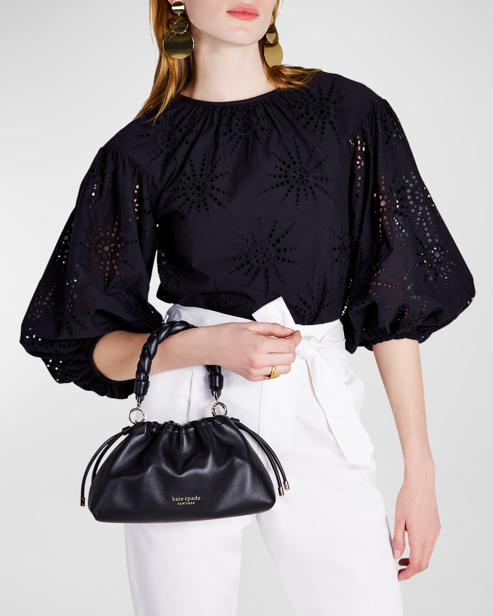 kate spade new york meringue small napa leather top-handle bag | Neiman ...
