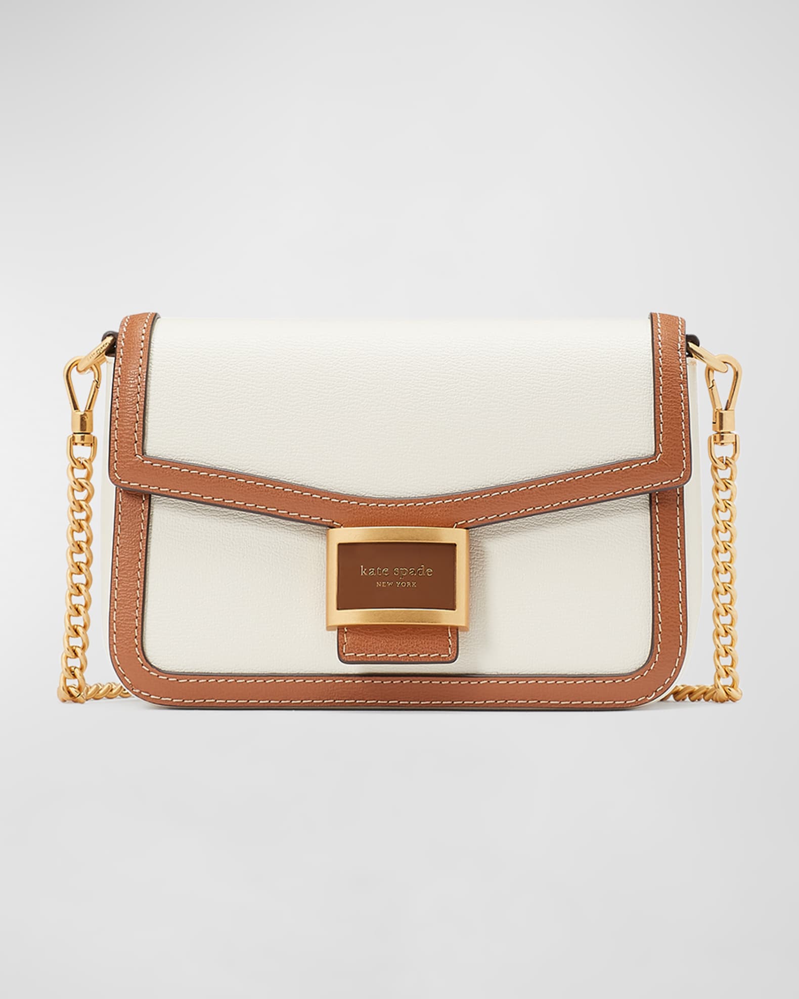 kate spade new york katy colorblock textured leather chain crossbody ...