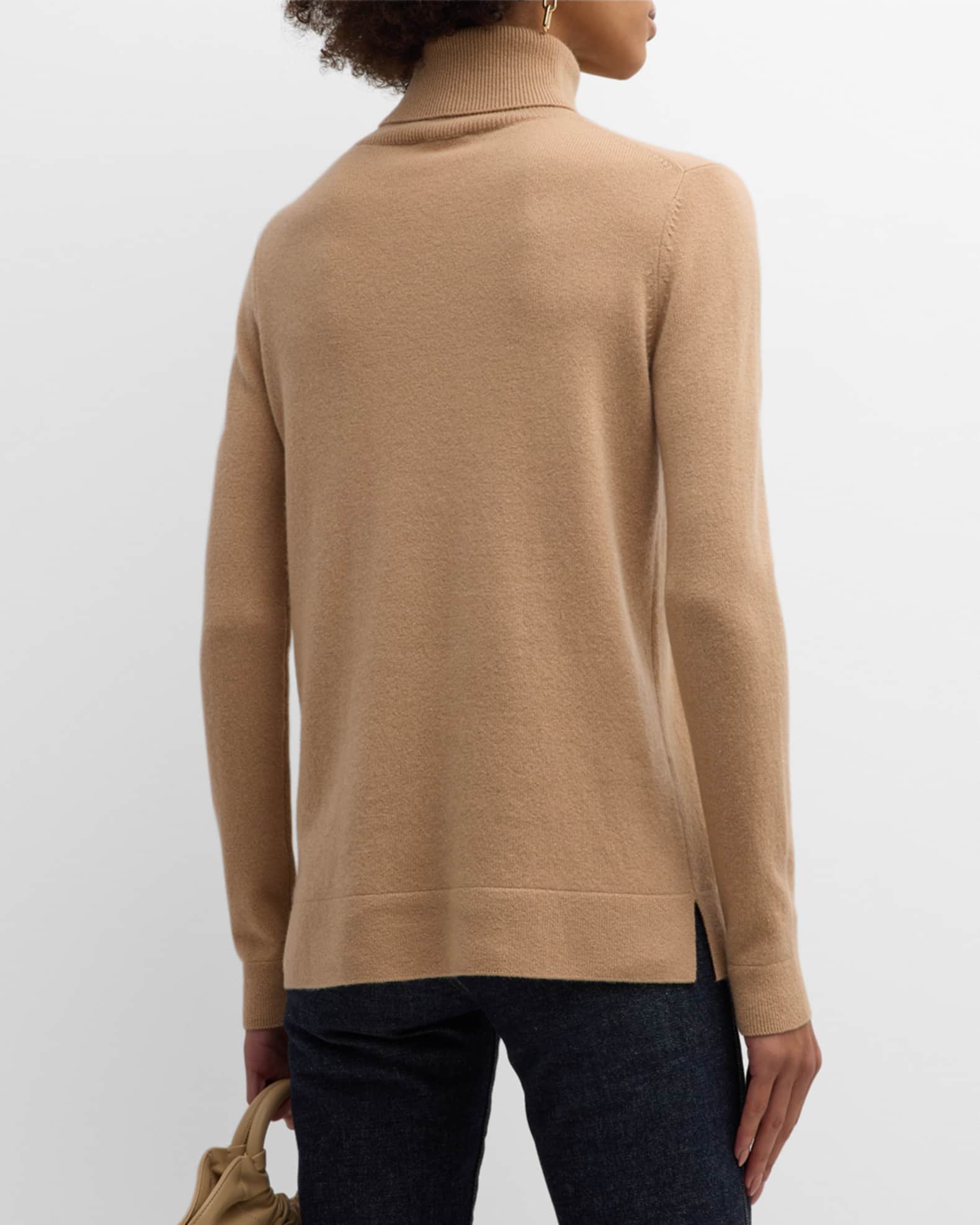 Neiman Marcus Cashmere Collection Cashmere Basic Turtleneck Top | Neiman Marcus