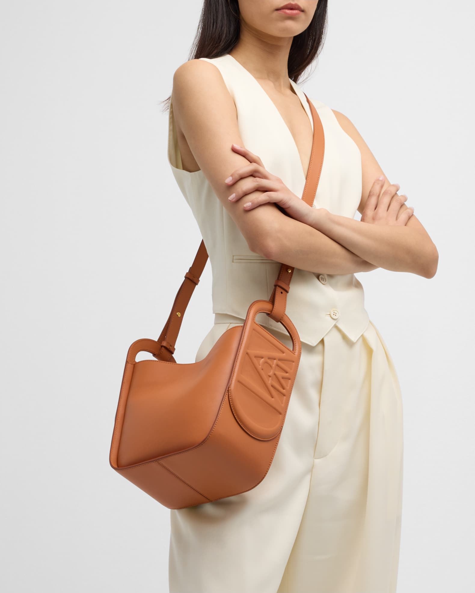 MCM Mini Calf Leather Tote Bag | Neiman Marcus
