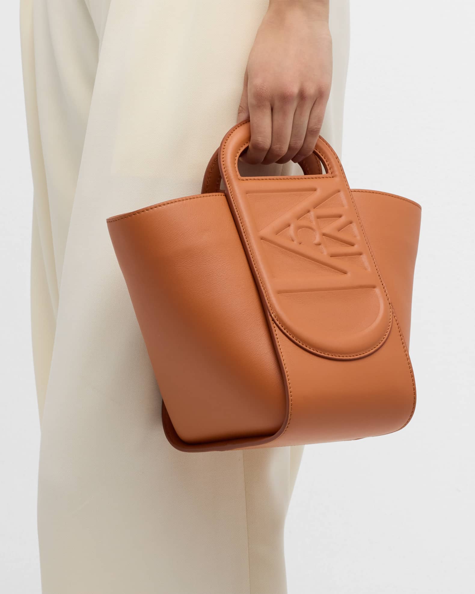 MCM Mini Calf Leather Tote Bag | Neiman Marcus