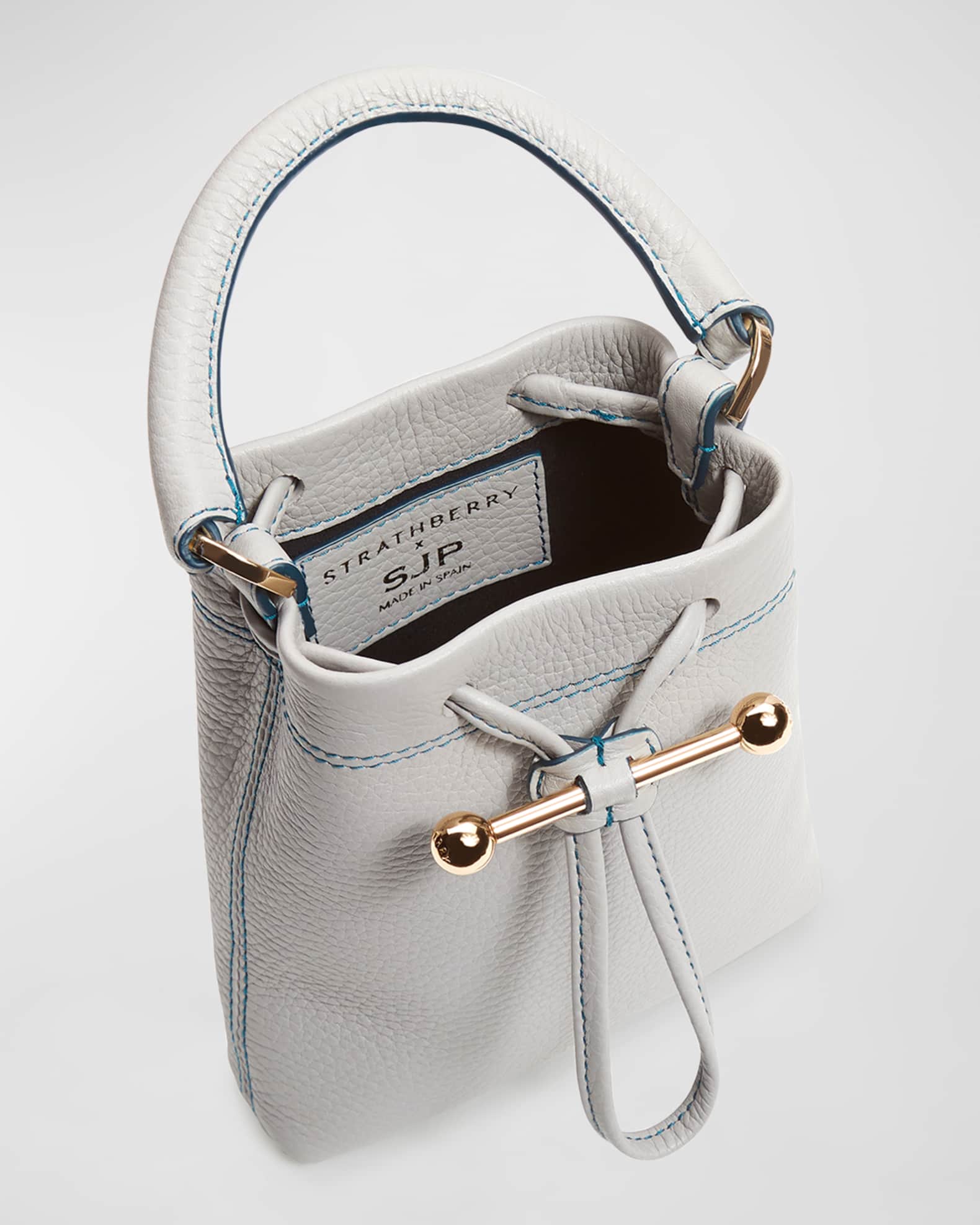 STRATHBERRY x SJP City Osette Mini Leather Top-Handle Bag | Neiman Marcus