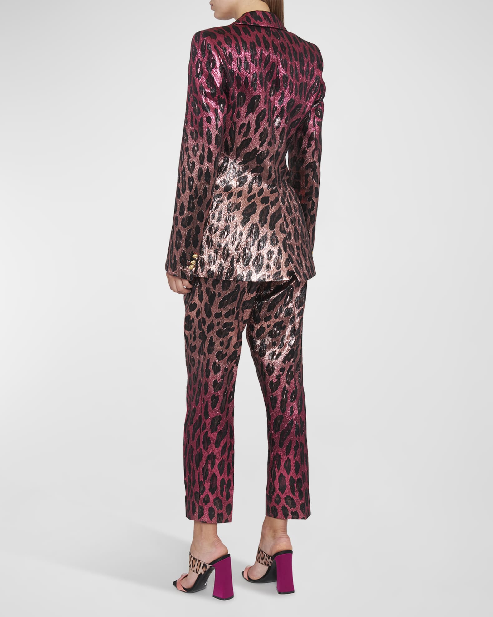 Metallic Leopard-Print Suit | Neiman Marcus