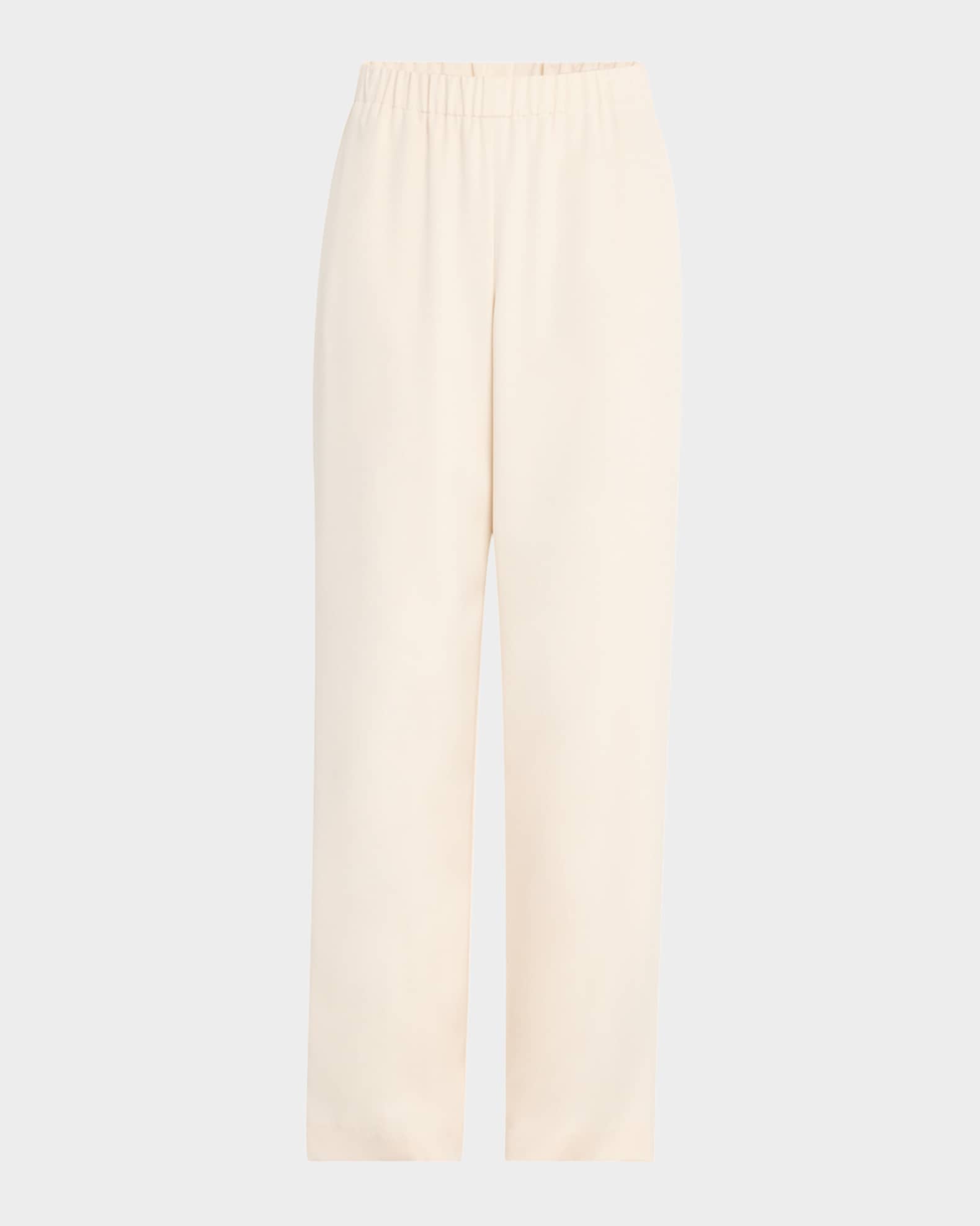 Perry Wide-Leg Stretch Silk Pants | Neiman Marcus