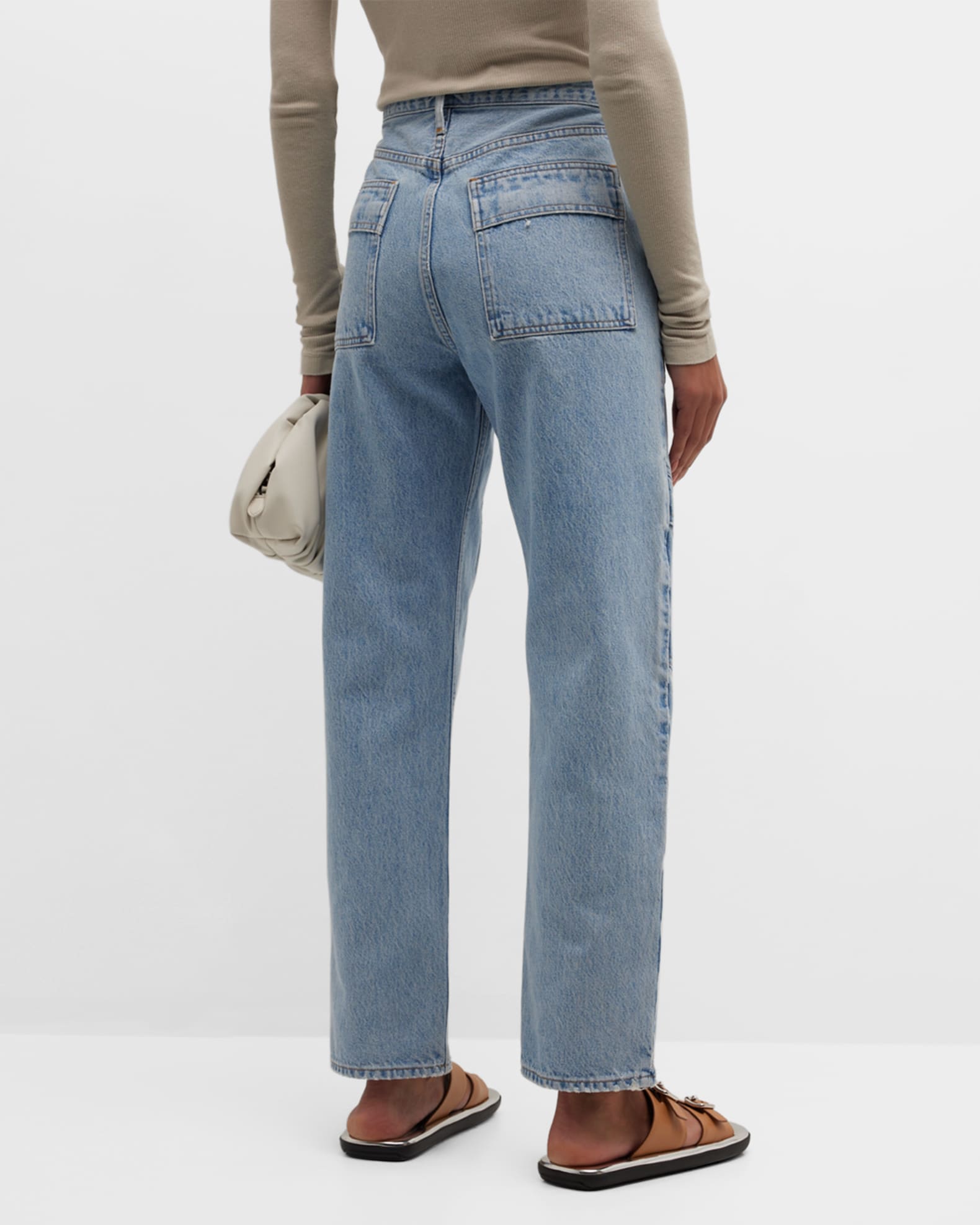 AGOLDE Cooper Relaxed Straight Cargo Jeans | Neiman Marcus