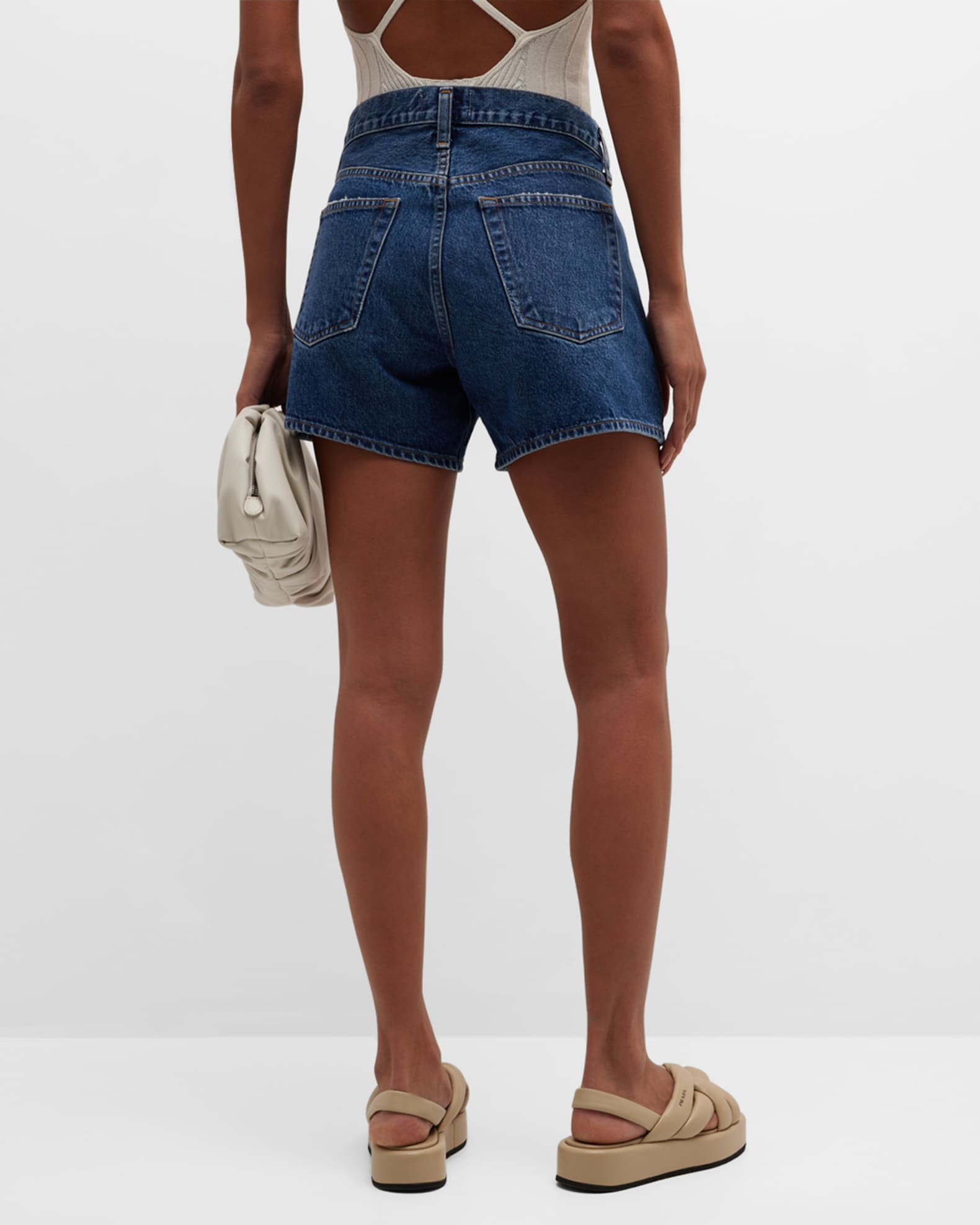 AGOLDE Parker Relaxed Denim Shorts | Neiman Marcus