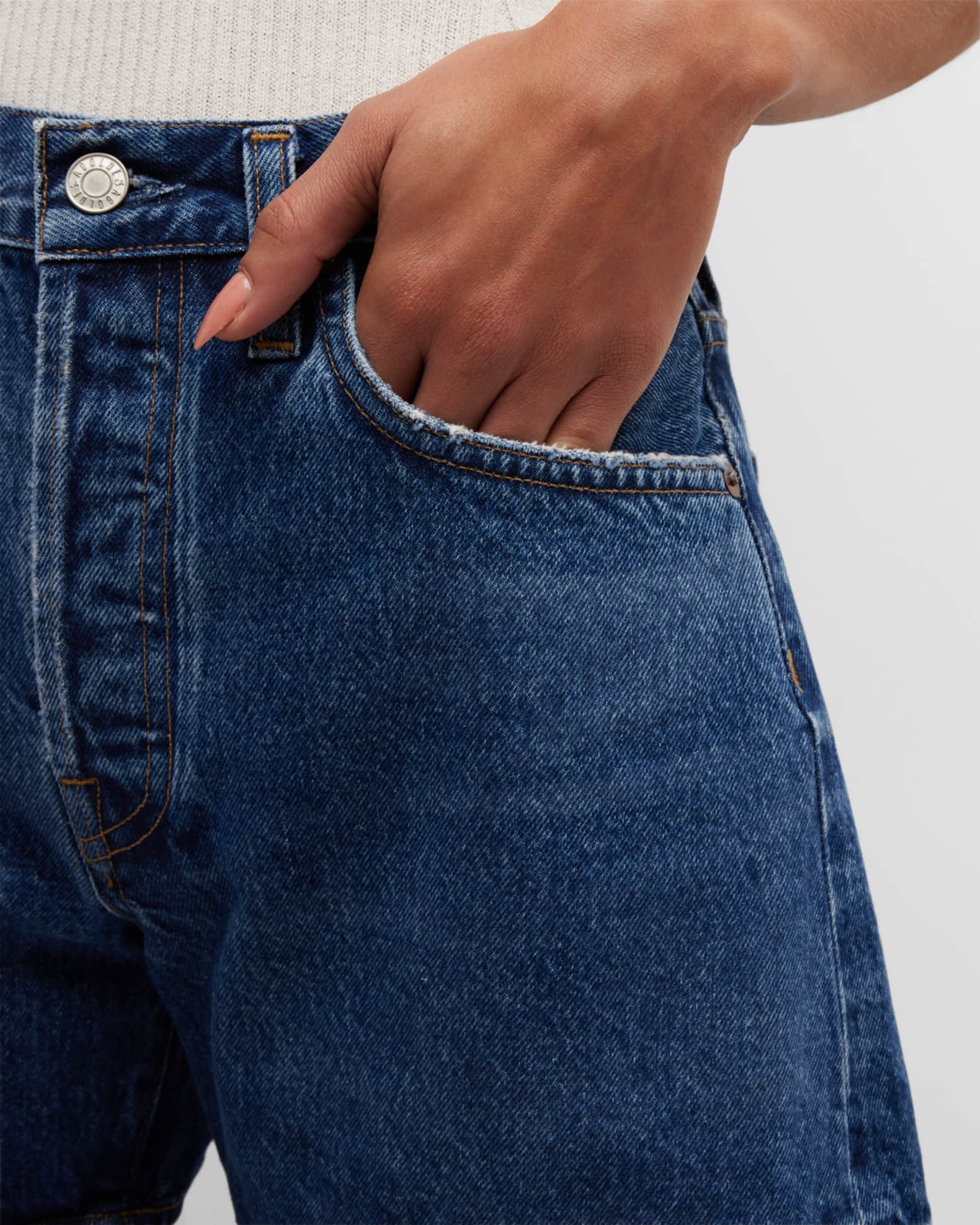 AGOLDE Parker Relaxed Denim Shorts | Neiman Marcus