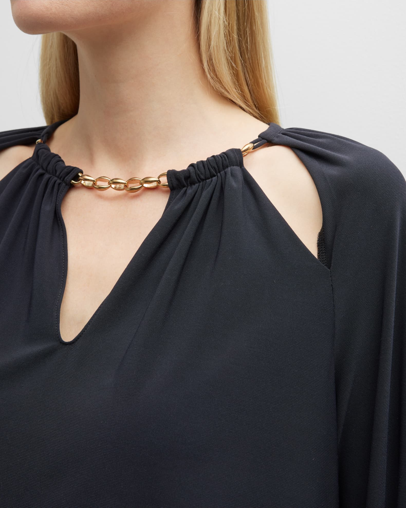 Ramy Brook Varinda Chainlink Blouse | Neiman Marcus