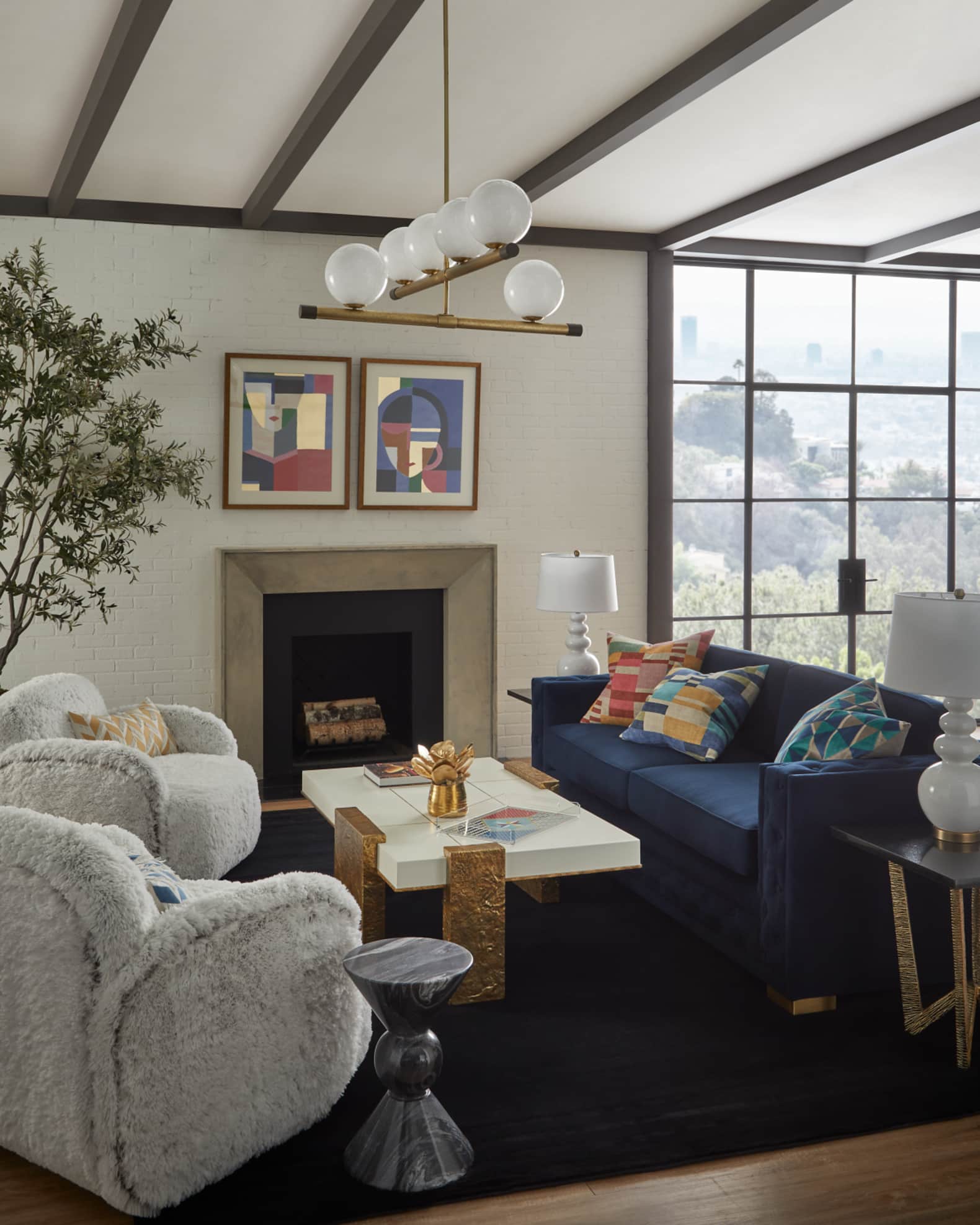 John-Richard Collection Calica Golden End Table | Neiman Marcus