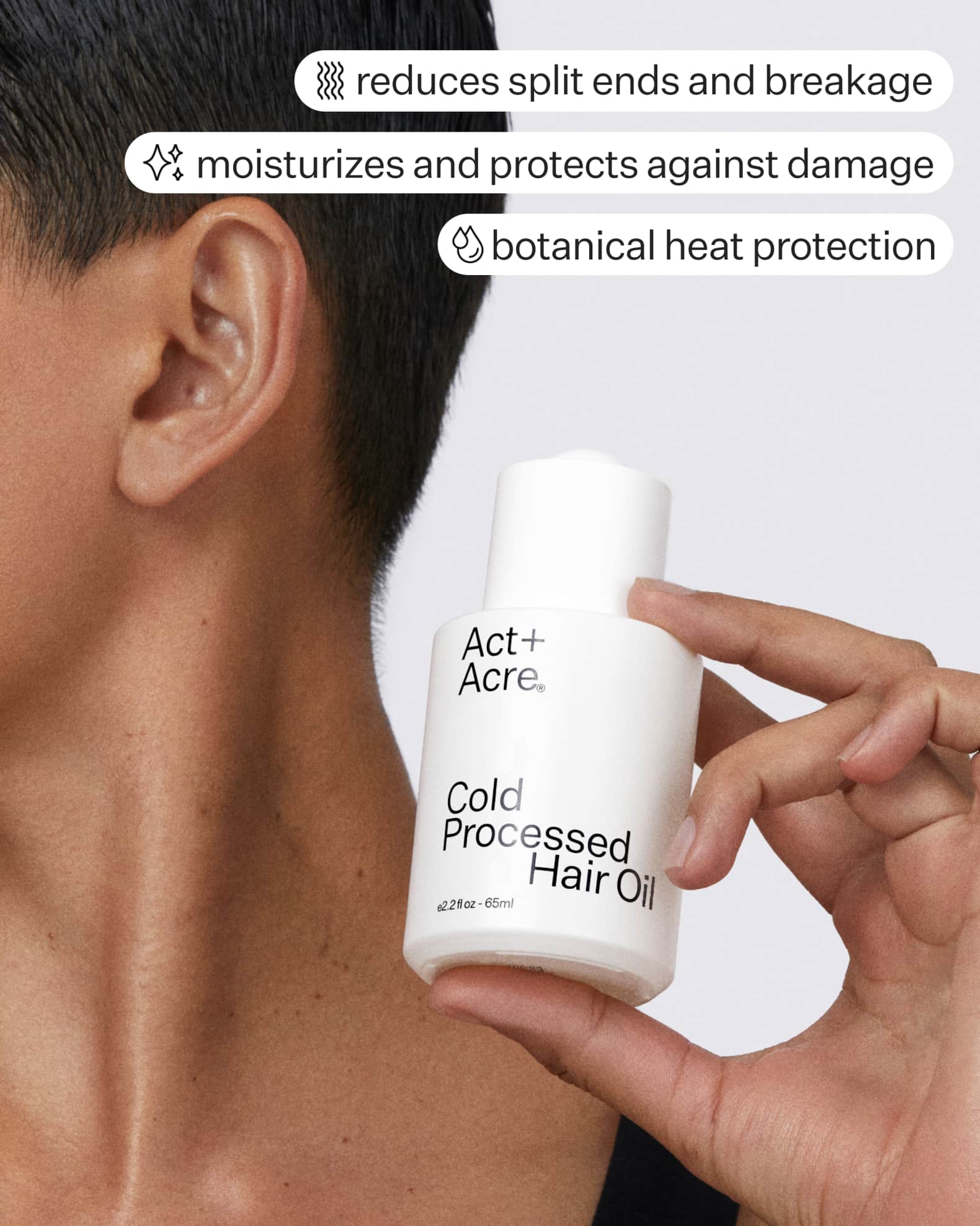 Act + Acre Cold Processed Hair Oil, 2.2 oz. | Neiman Marcus